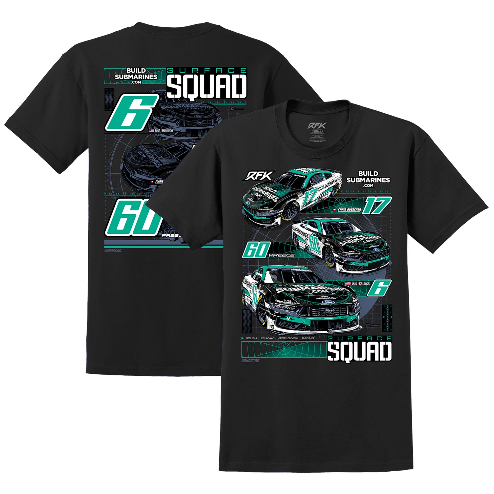 Men's RFK Racing Black Roush Fenway Keselowski Racing BuildSubmarines ...