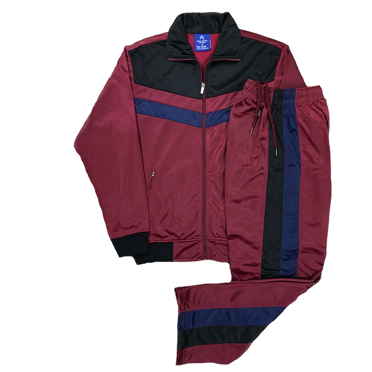 Royal Threads Men's RT Glad Tracksuit, Active Track Jacket and Pants ...