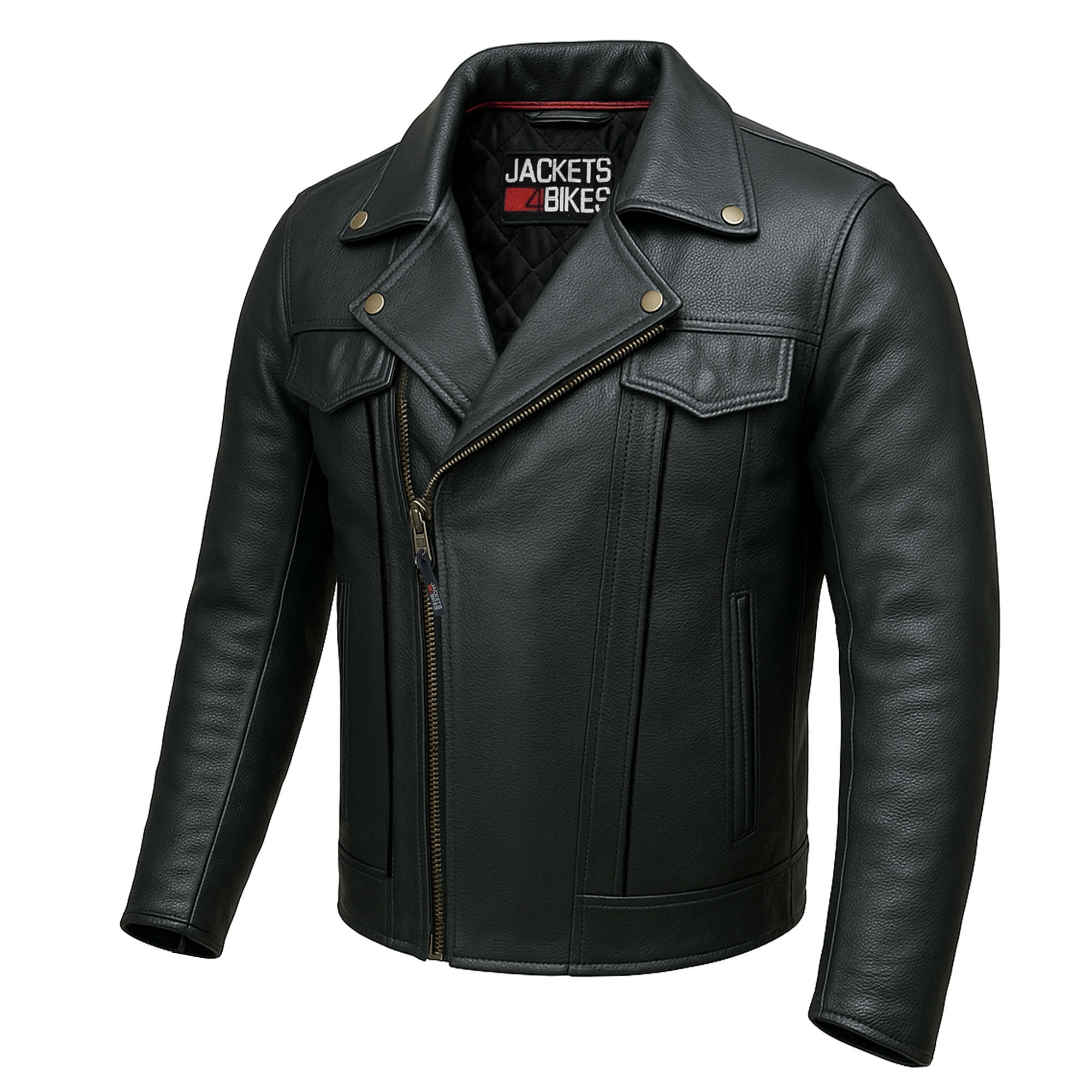 Outrider Leather Men’s Premium Black Buffalo Cruiser Motorcycle Jacket ...