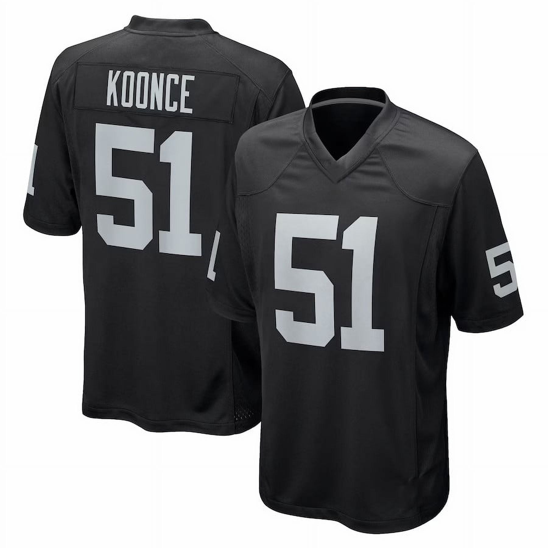 Men's Raiders Malcolm Koonce#51 Jersey American Football Team Home ...