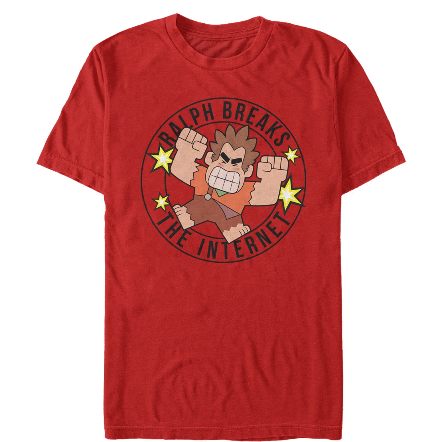 Men's Ralph Breaks the Internet Symbol Graphic Tee Red Medium - Walmart ...