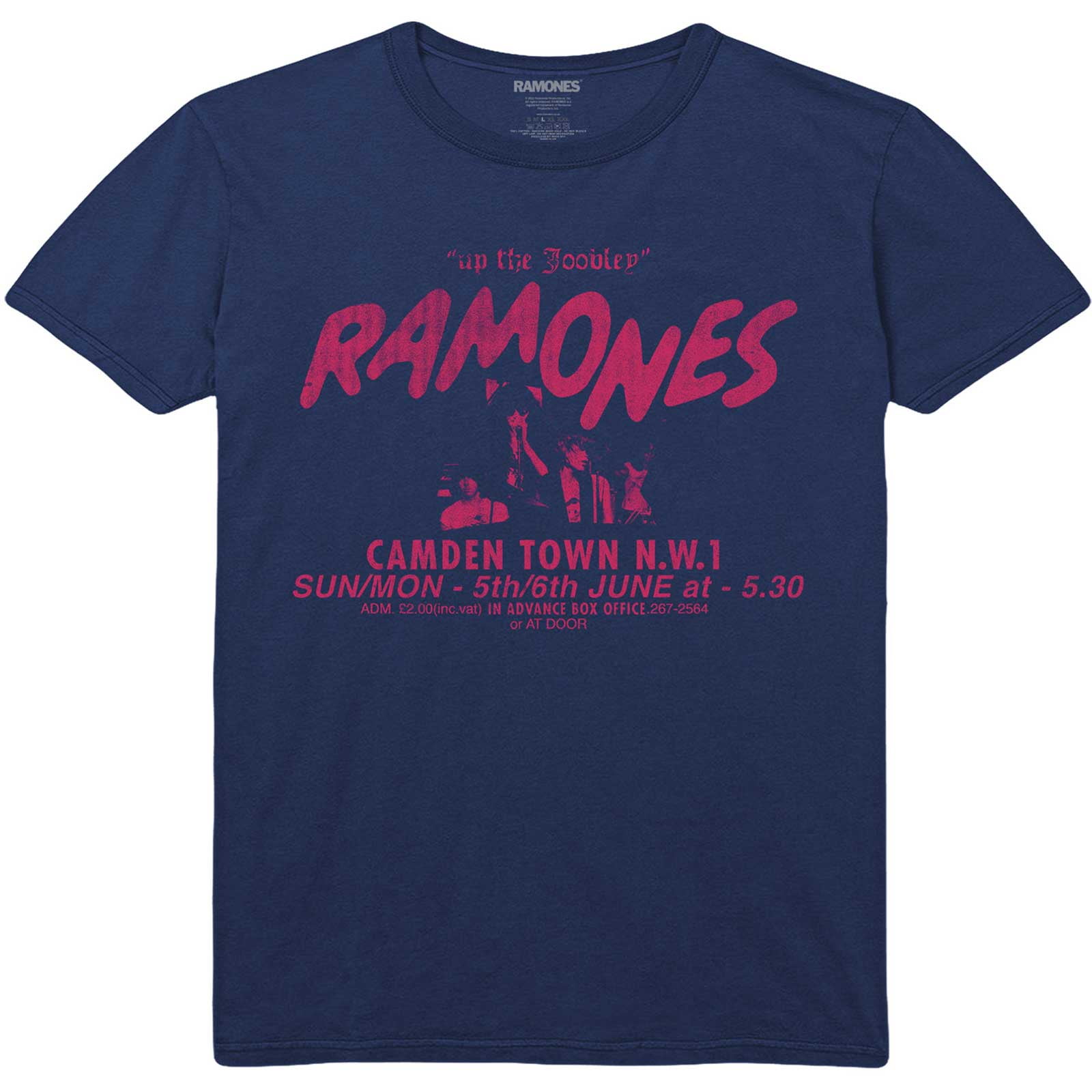 Men's Ramones Roundhouse T-shirt Large Navy Blue - Walmart.com