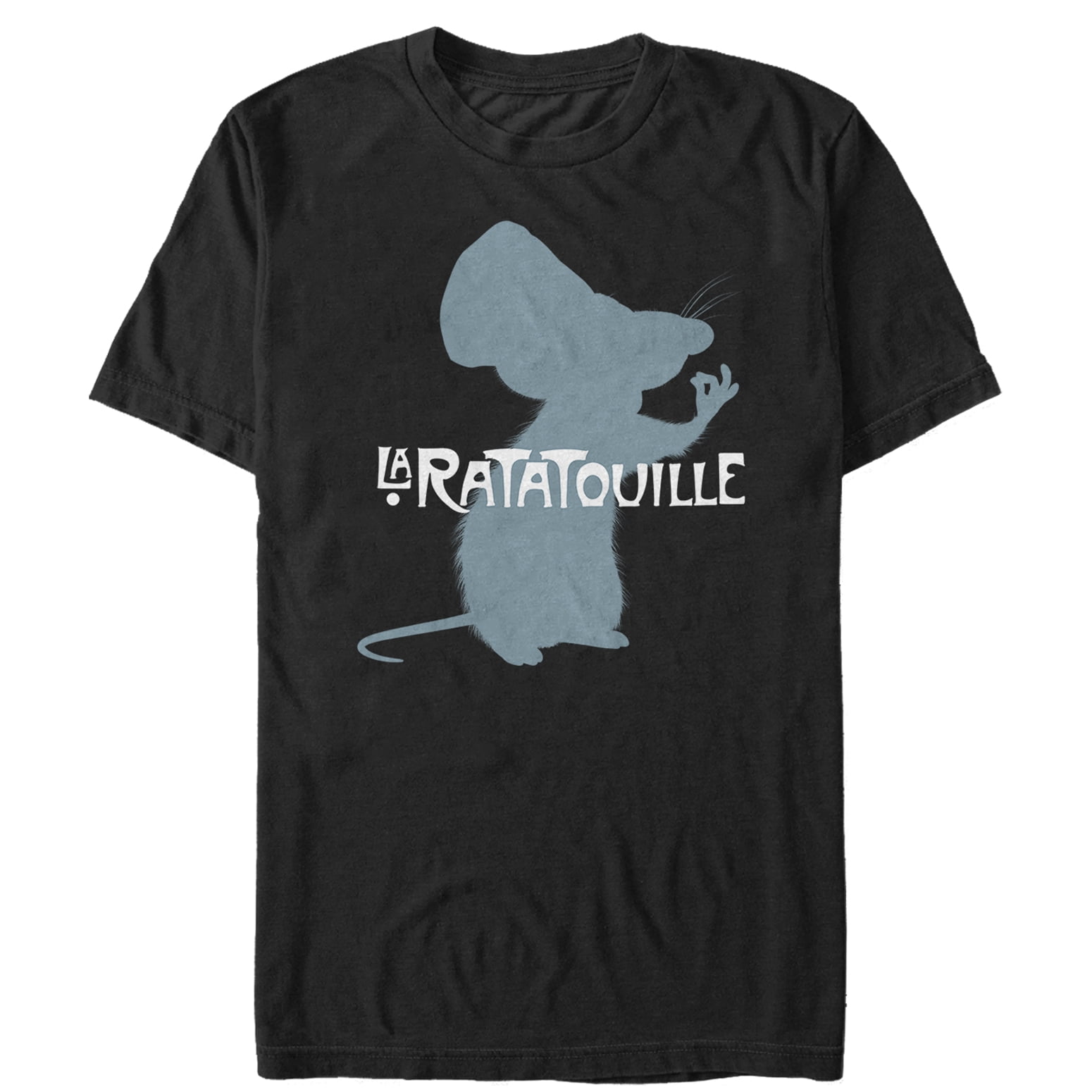 Men's Ratatouille Remy Silhouette Graphic Tee Black Small - Walmart.com