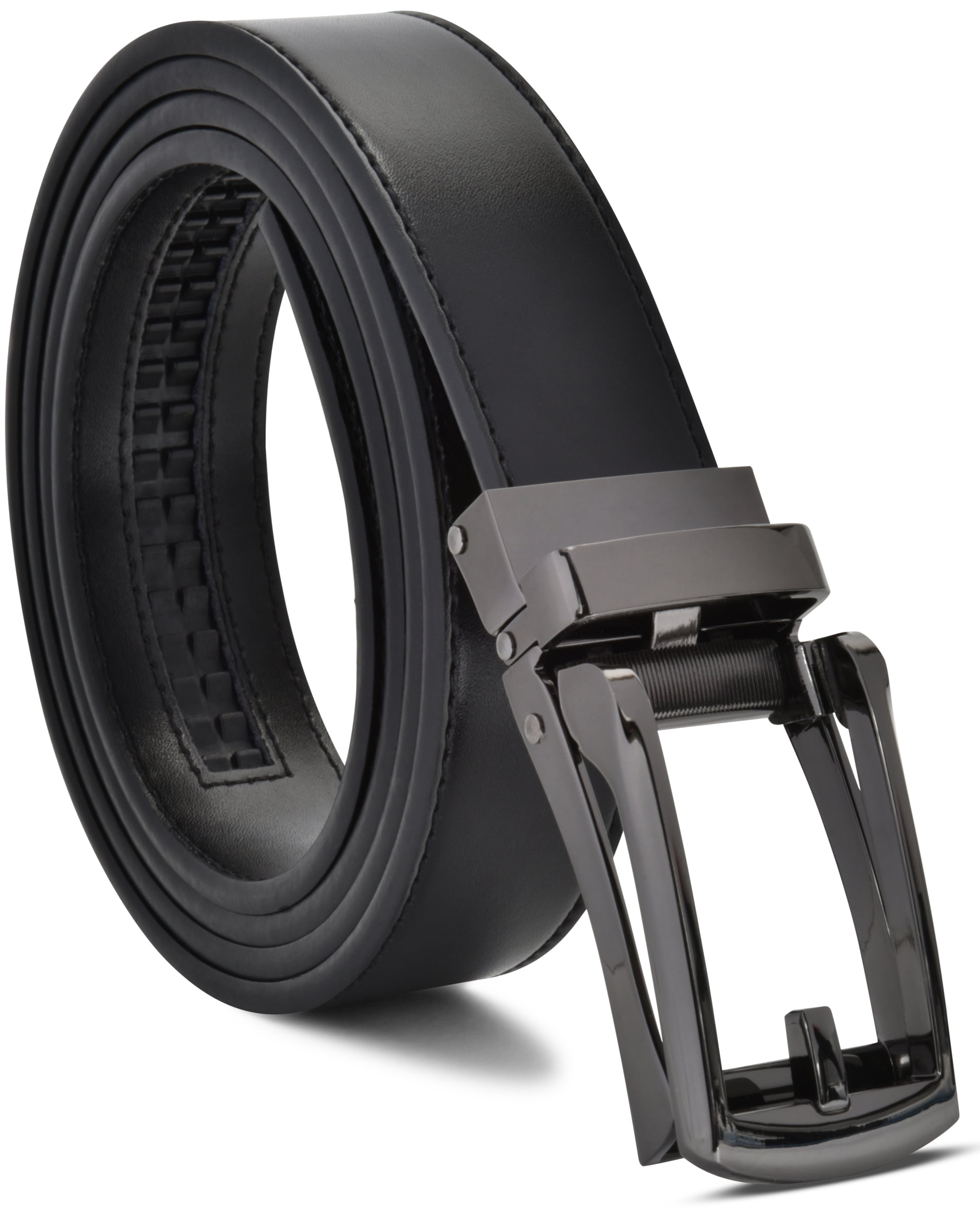Men's Ratchet Belt Genuine Leather Mens Belt with Slide Ratchet Belts ...