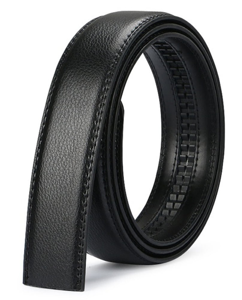 Men's Ratchet Belt Strap 35mm Width Only Replacement Leather Belt For ...