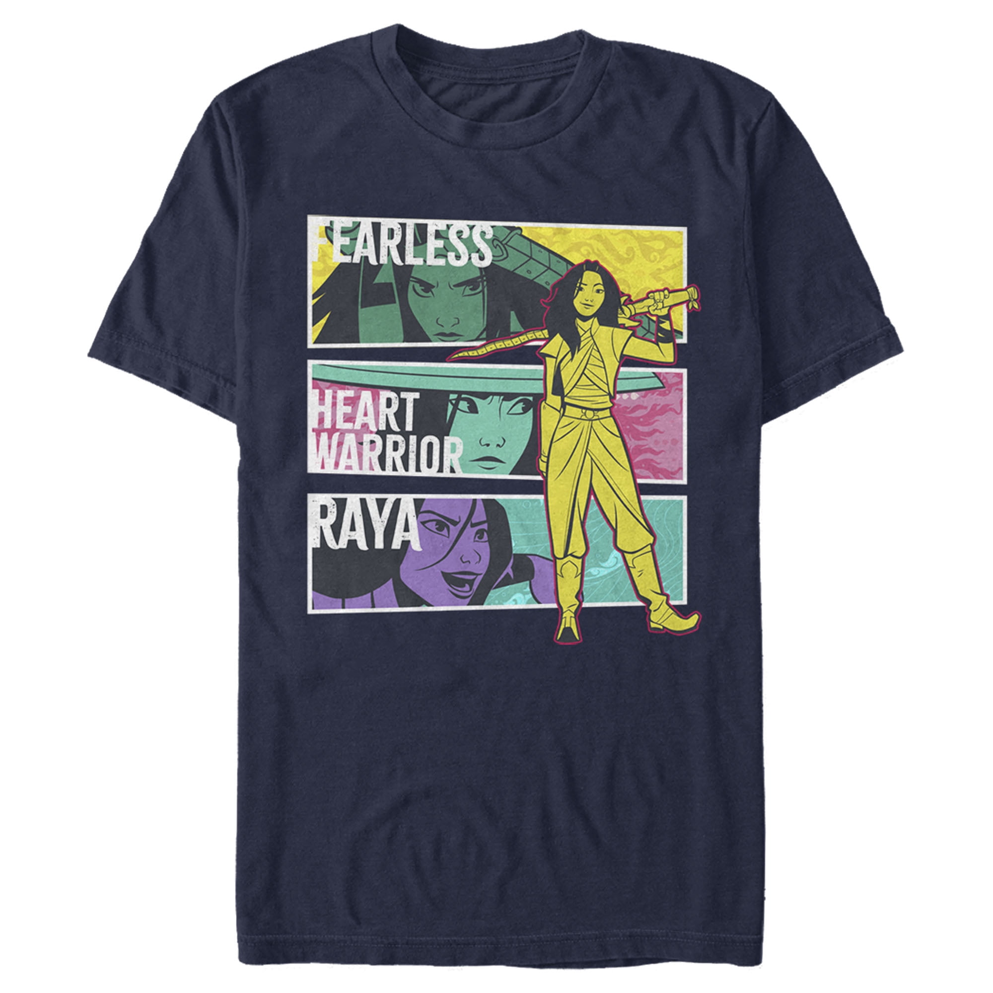 Men's Raya and the Last Dragon Fearless Heart Warrior Raya Graphic Tee ...