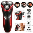 Men's Razor Rotary Waterproof Electric Shaver Pop-Up Trimmer Wet Dry ...