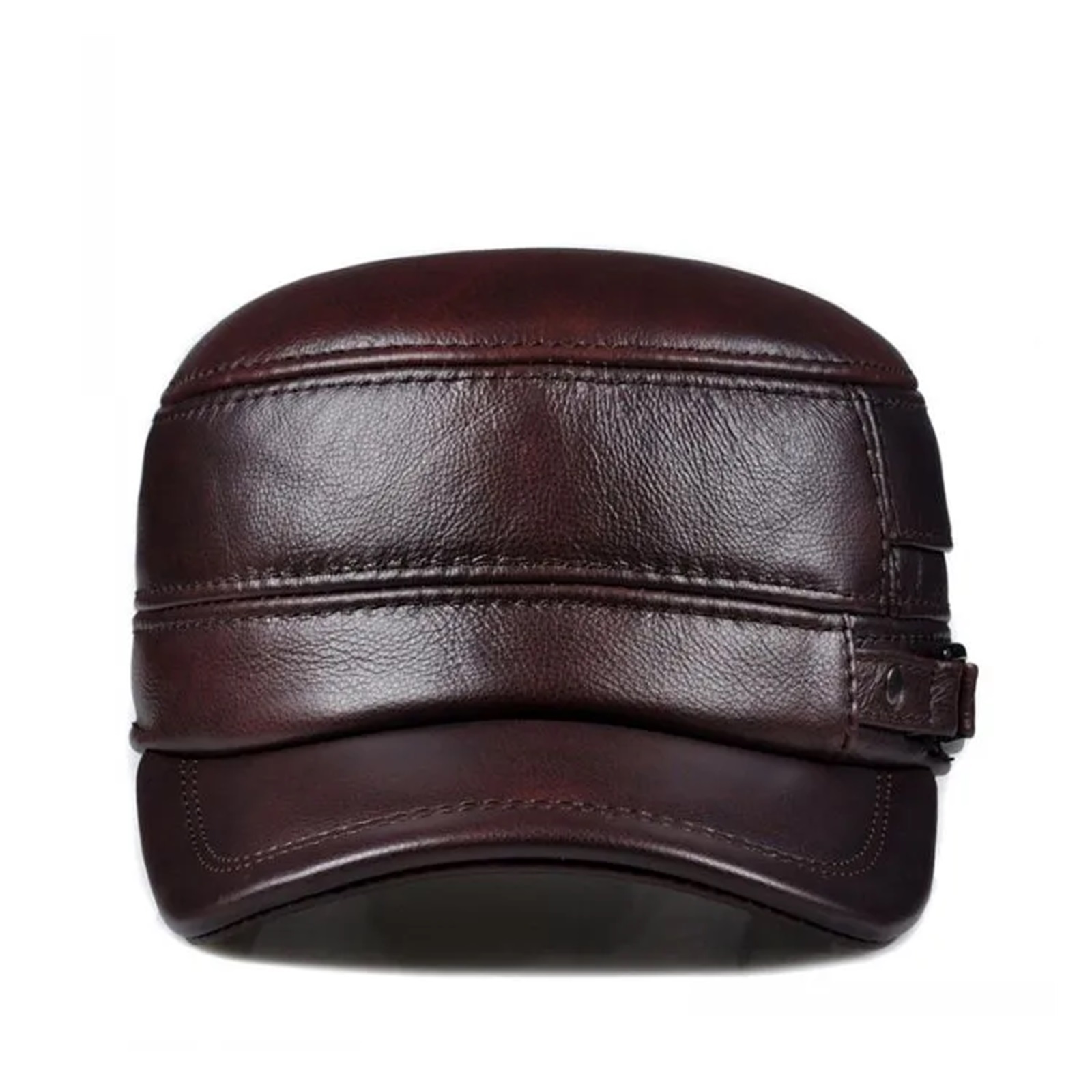 Men's Real Leather Baseball Cap Hat Fashion New Style Soft Leather ...