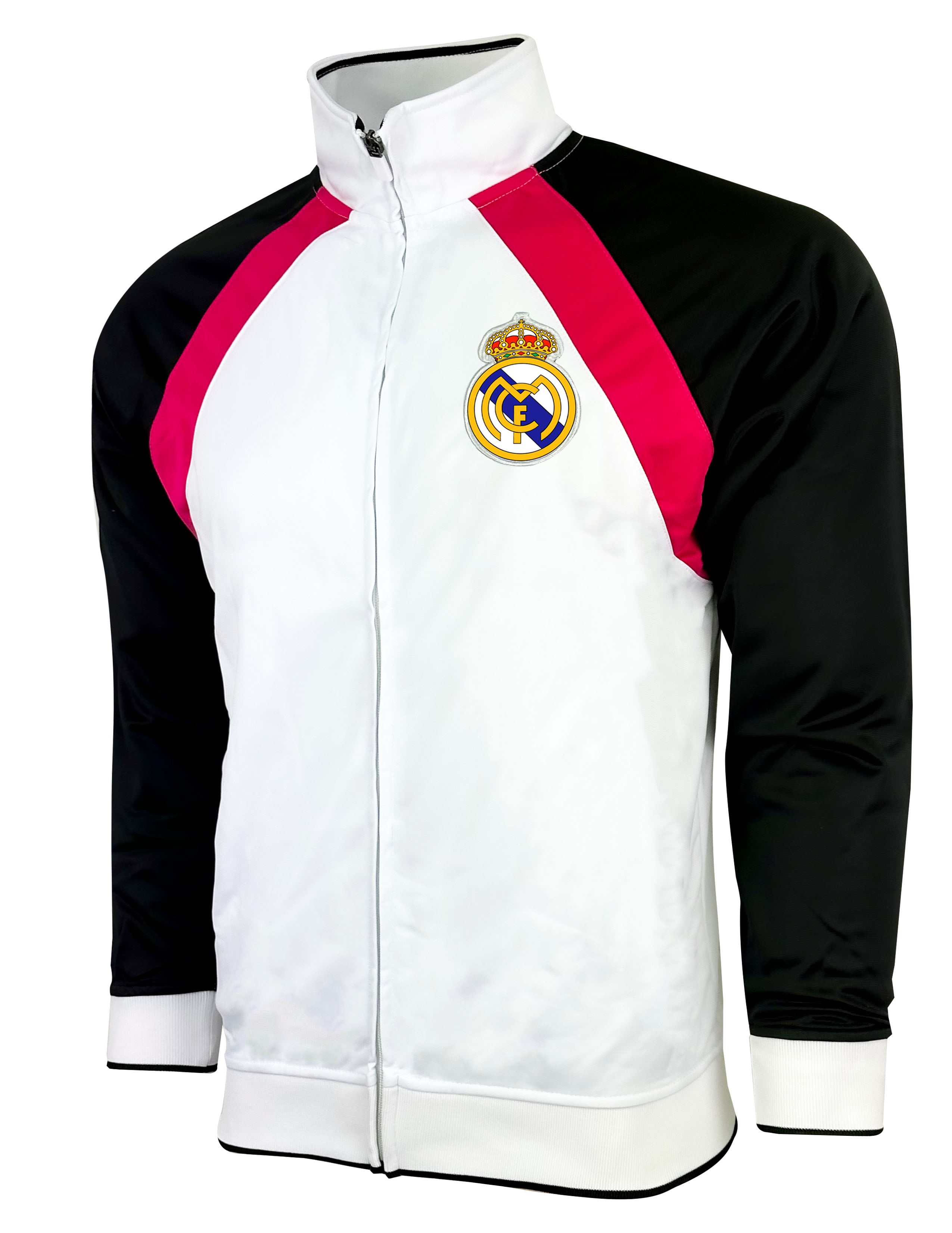 Rhinox Men's Real Madrid Full Zip Jacket, Durable Polyester Track Jacket, Adult Sizes XL ...