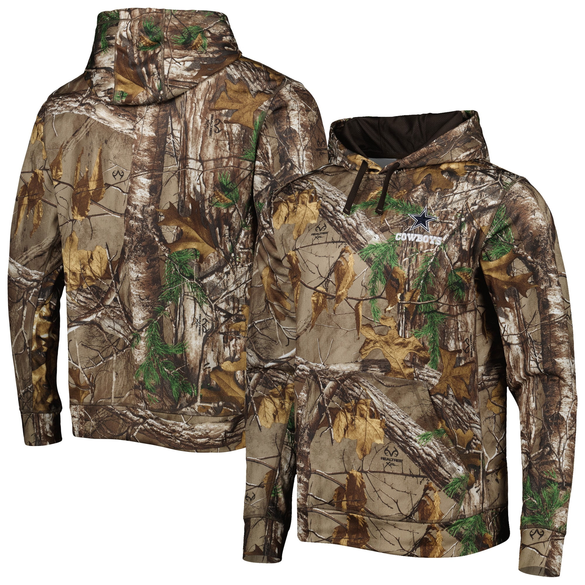 Men's Realtree Camo Dallas Cowboys Champion Tech Fleece Pullover Hoodie ...
