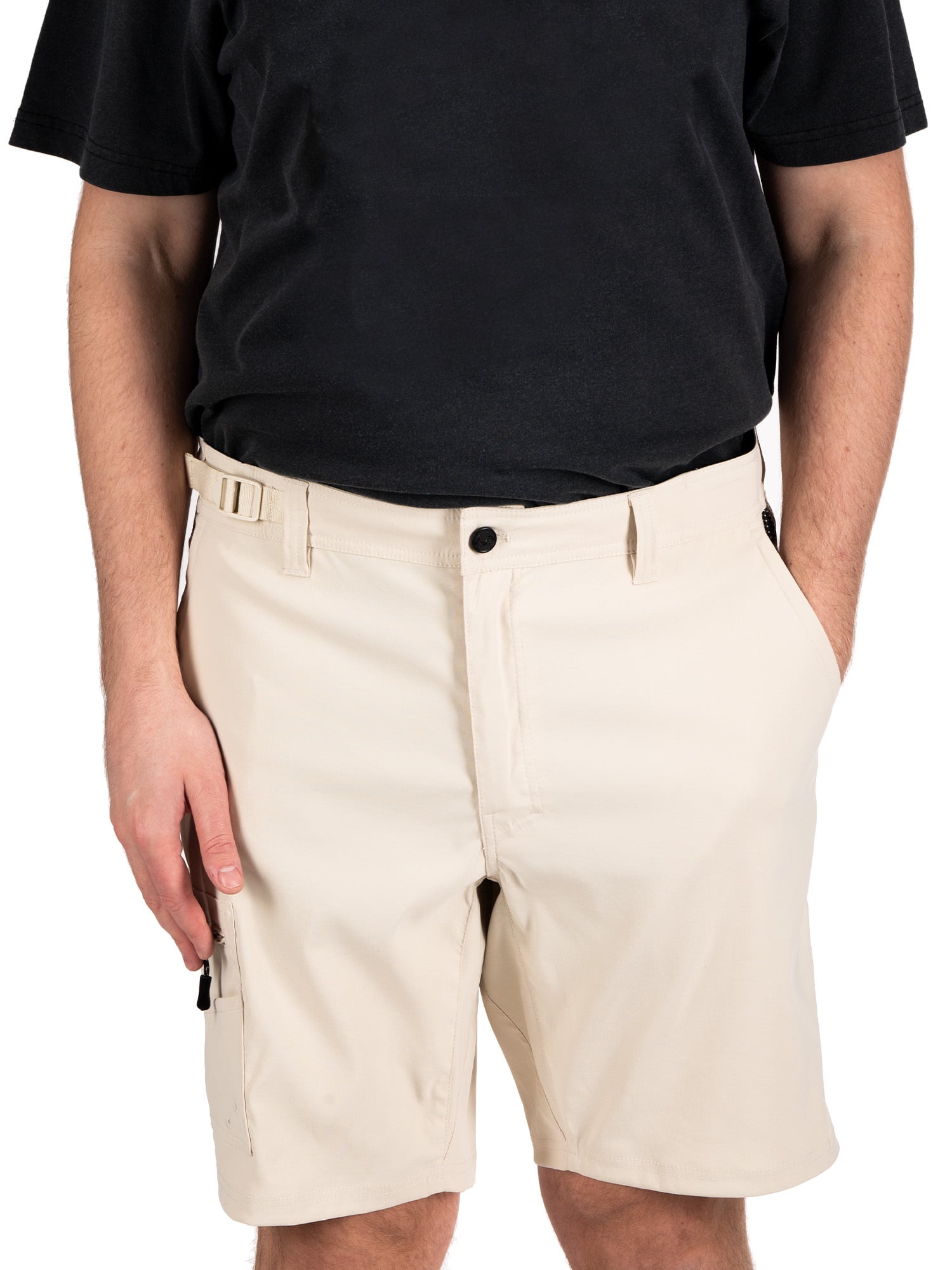 Realtree Men's Hybrid Fishing Shorts Light Khaki XL Water Repellant 2 ...