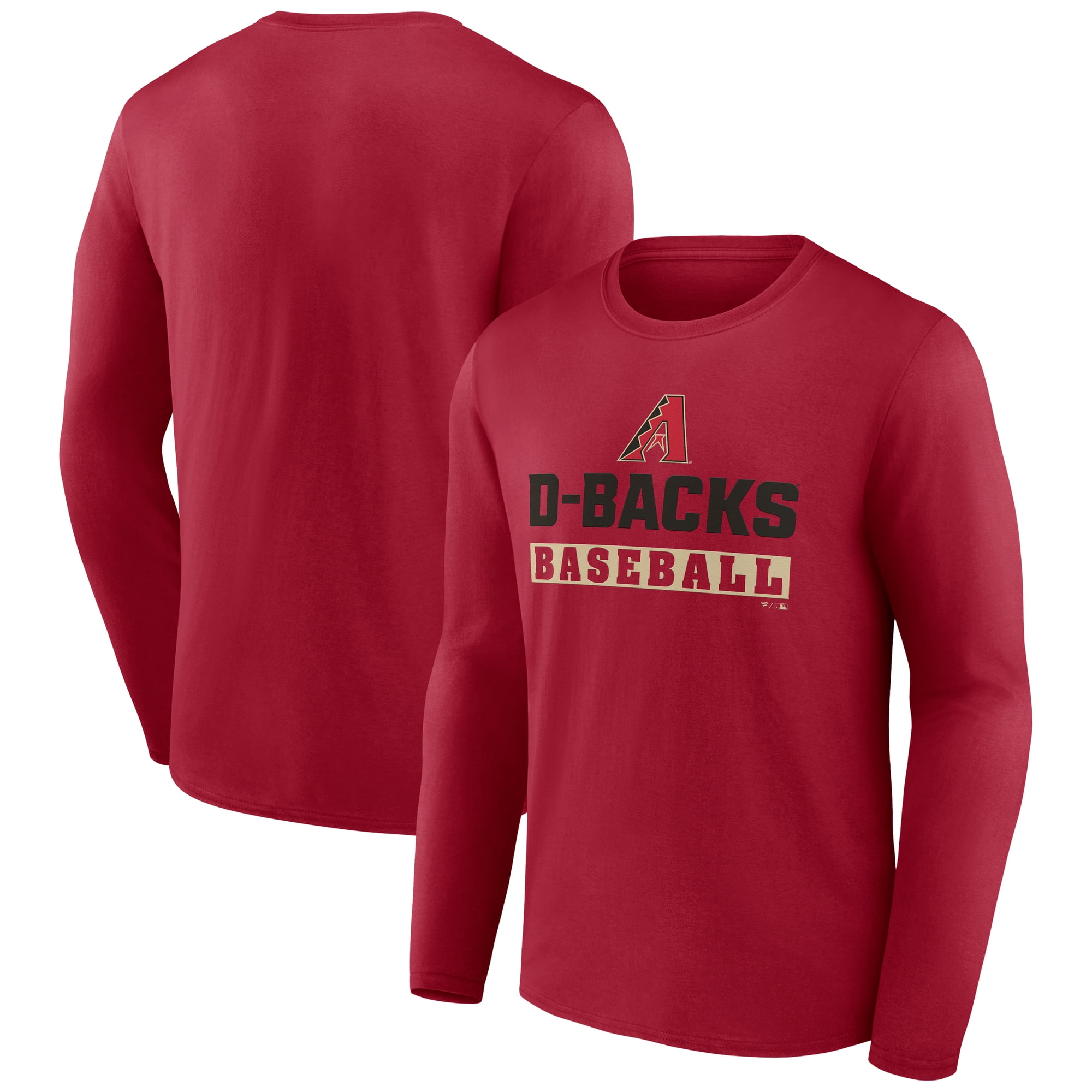 Men's Red Arizona Diamondbacks Let's Go Long Sleeve T-Shirt - Walmart.com