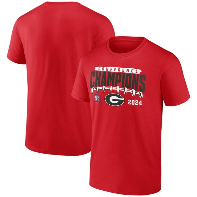 Men's Red Georgia Bulldogs 2024 SEC Football Conference Champions ...