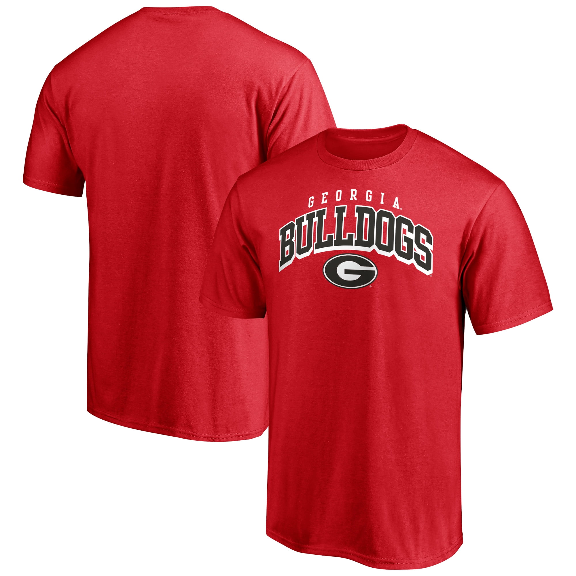 Men's Red Georgia Bulldogs Line Corps T-Shirt - Walmart.com