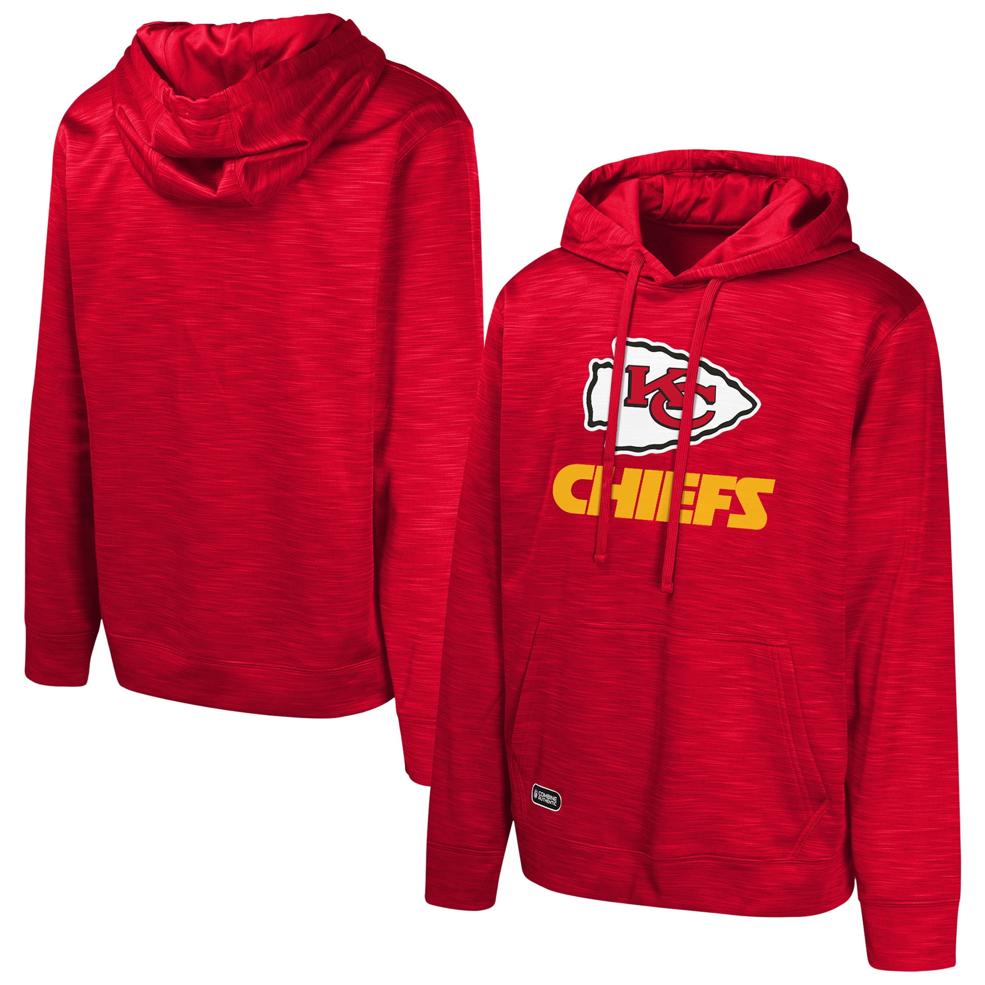 Men's Red Kansas City Chiefs Streak Fleece Pullover Hoodie - Walmart.com