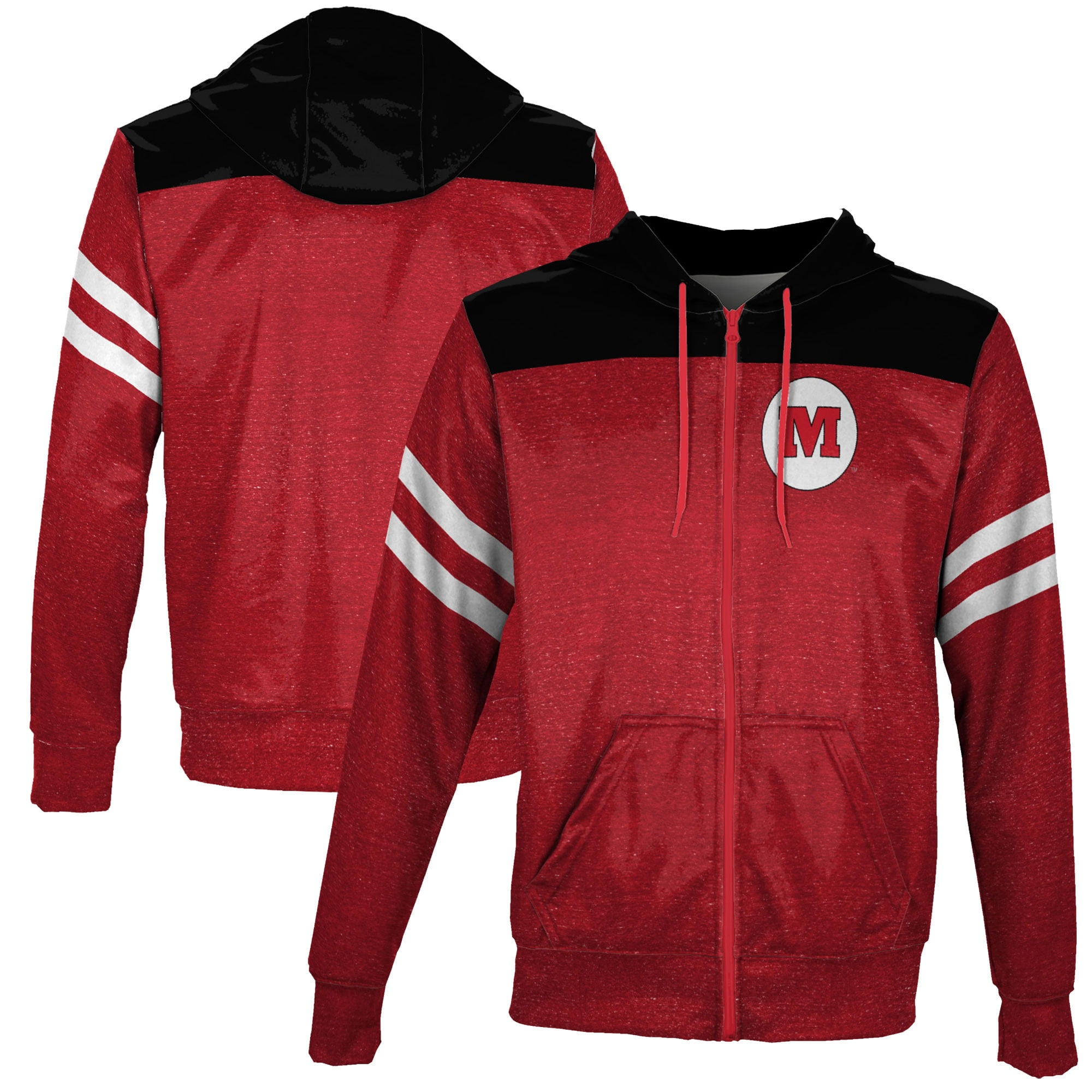 Men's Red Monmouth College Fighting Scots Full-Zip Hoodie - Walmart.com