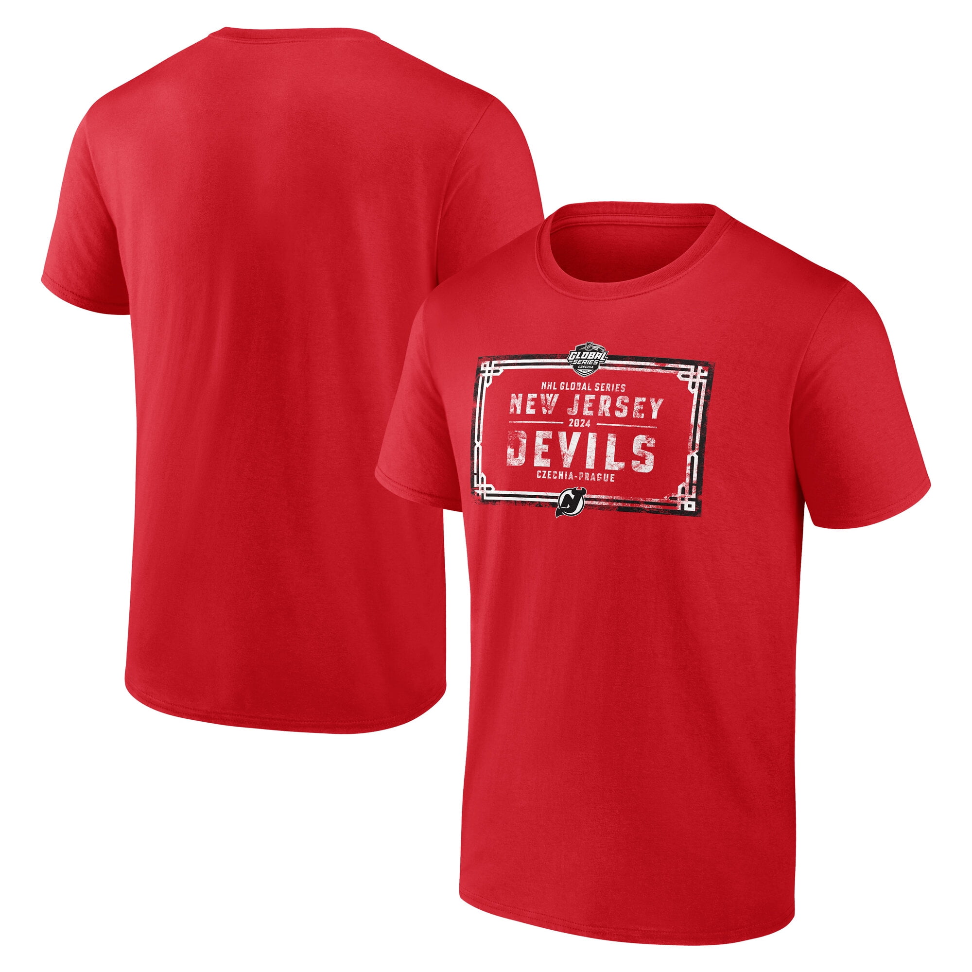 Men's Red New Jersey Devils 2024 NHL Global Series T-Shirt - Walmart.com