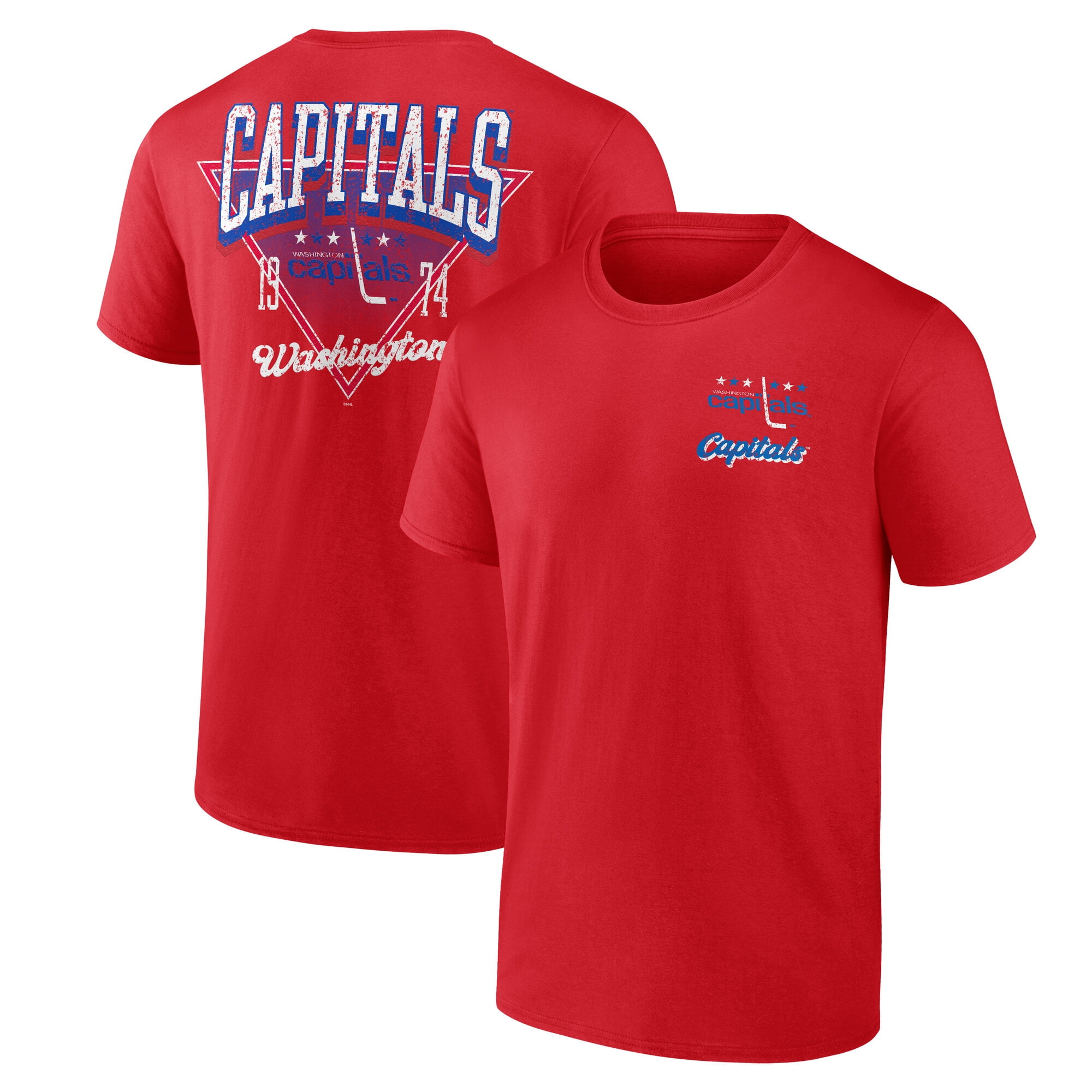 Men's Red Washington Capitals Never Over T-Shirt - Walmart.com