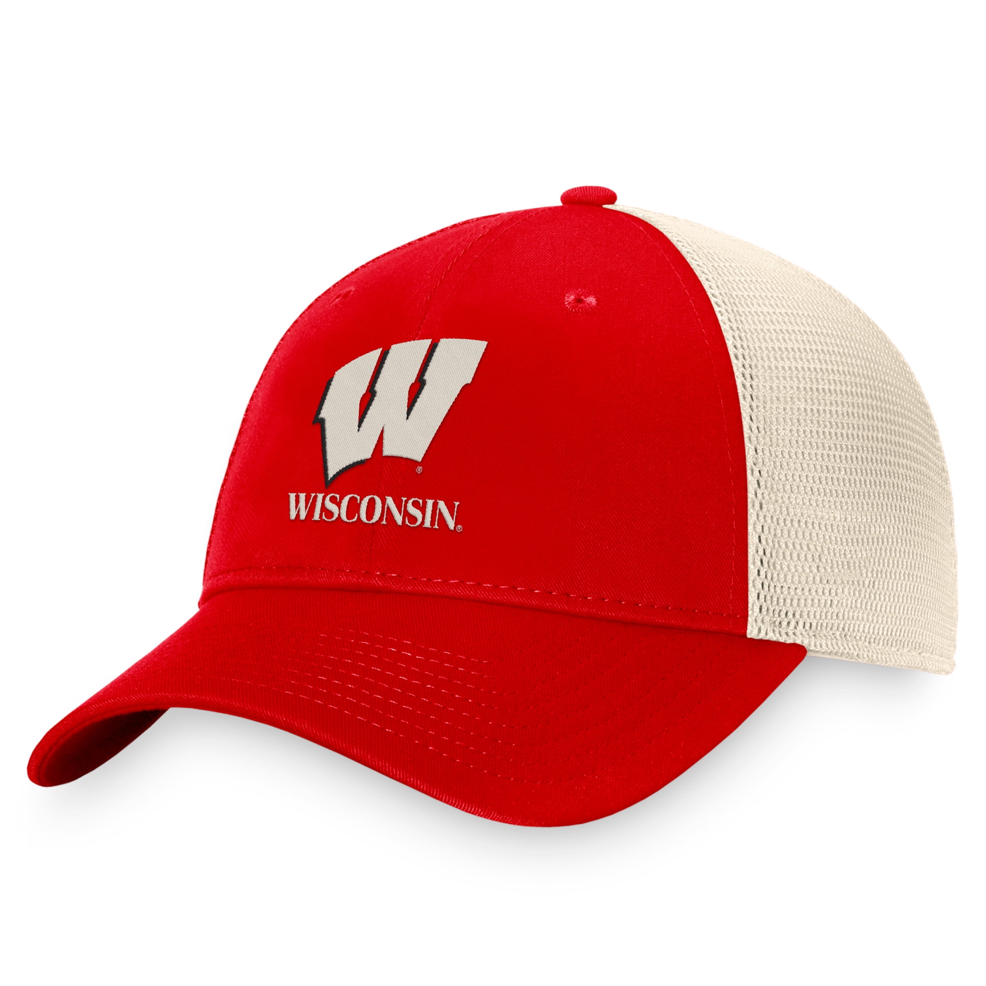 Men's Red Wisconsin Badgers Special Ops Trucker Adjustable Hat ...