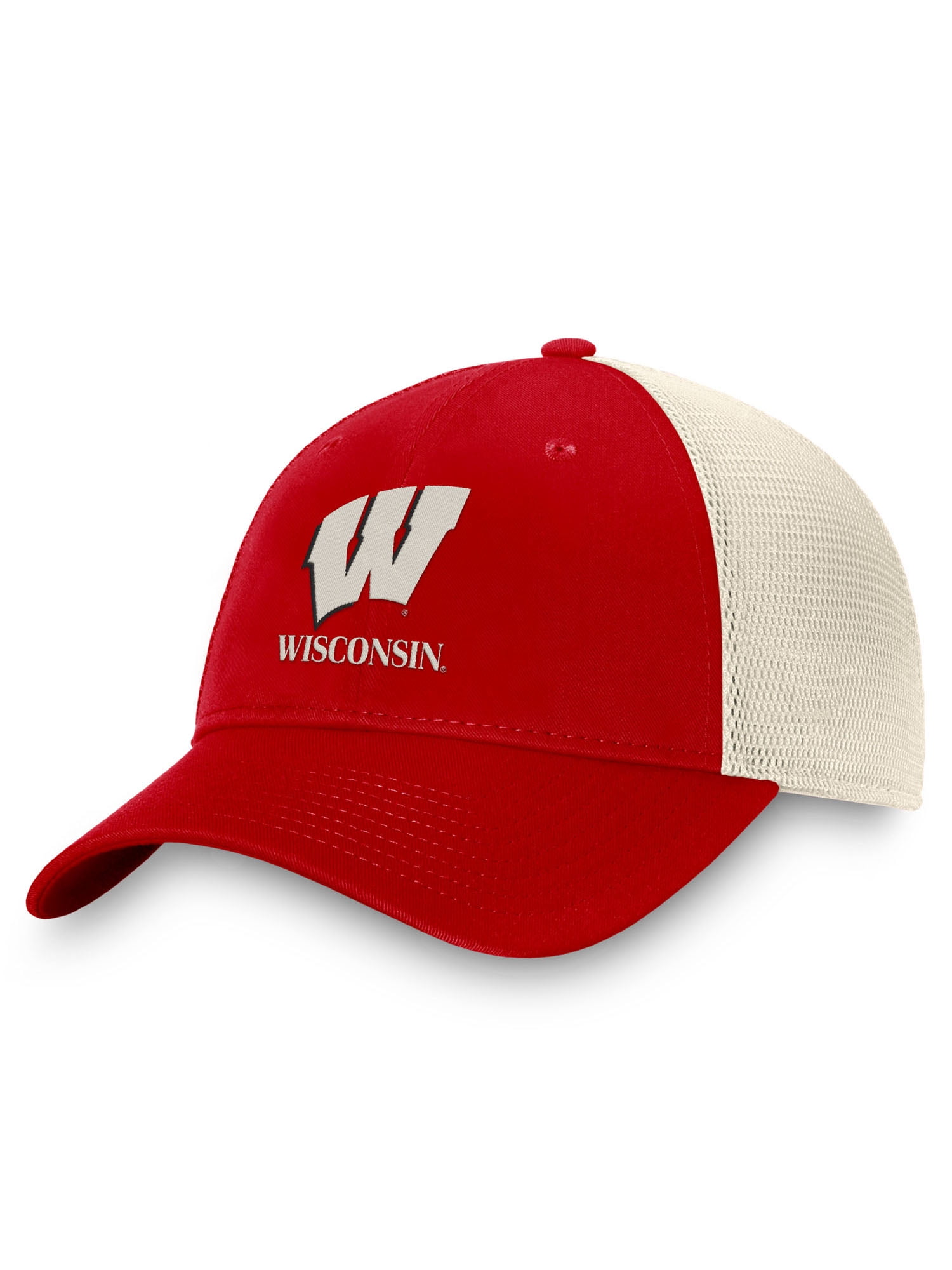 Men's Red Wisconsin Badgers Special Ops Trucker Adjustable Hat ...
