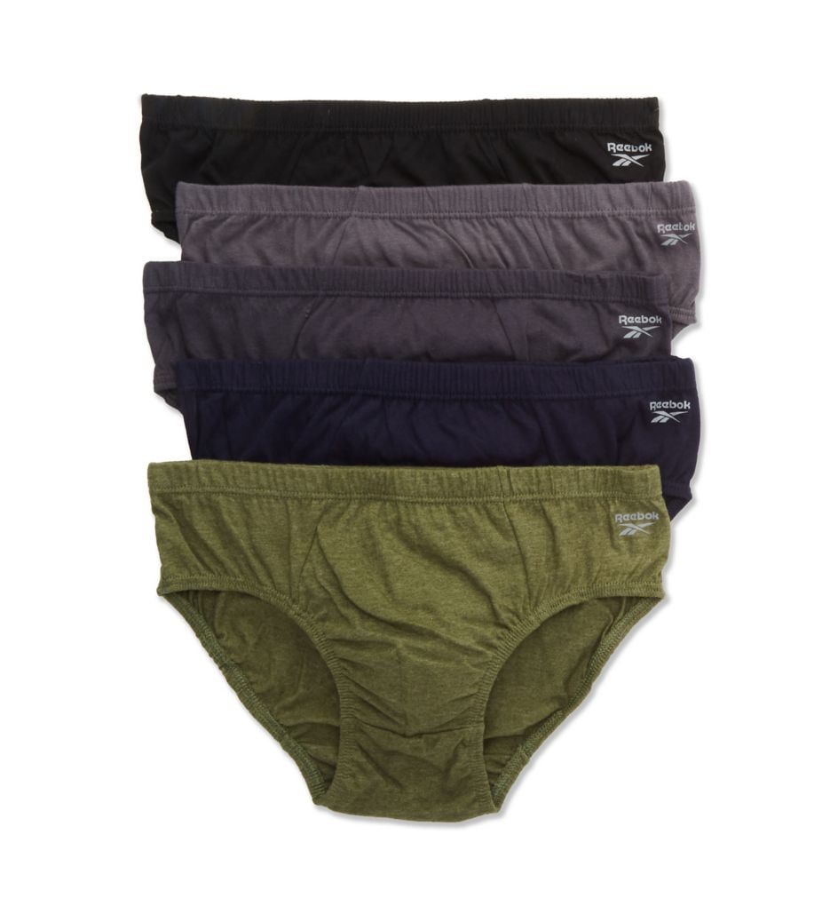 Men's Reebok 213PB15 Low Rise Briefs - 5 Pack (Ink/Pearl/Blue/Chive L ...