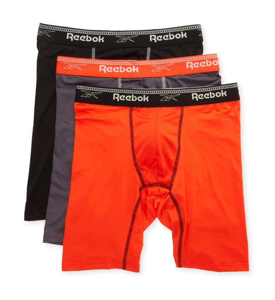 Men's Reebok 213PB34 Performance Compression Boxer Briefs - 3 Pack ...
