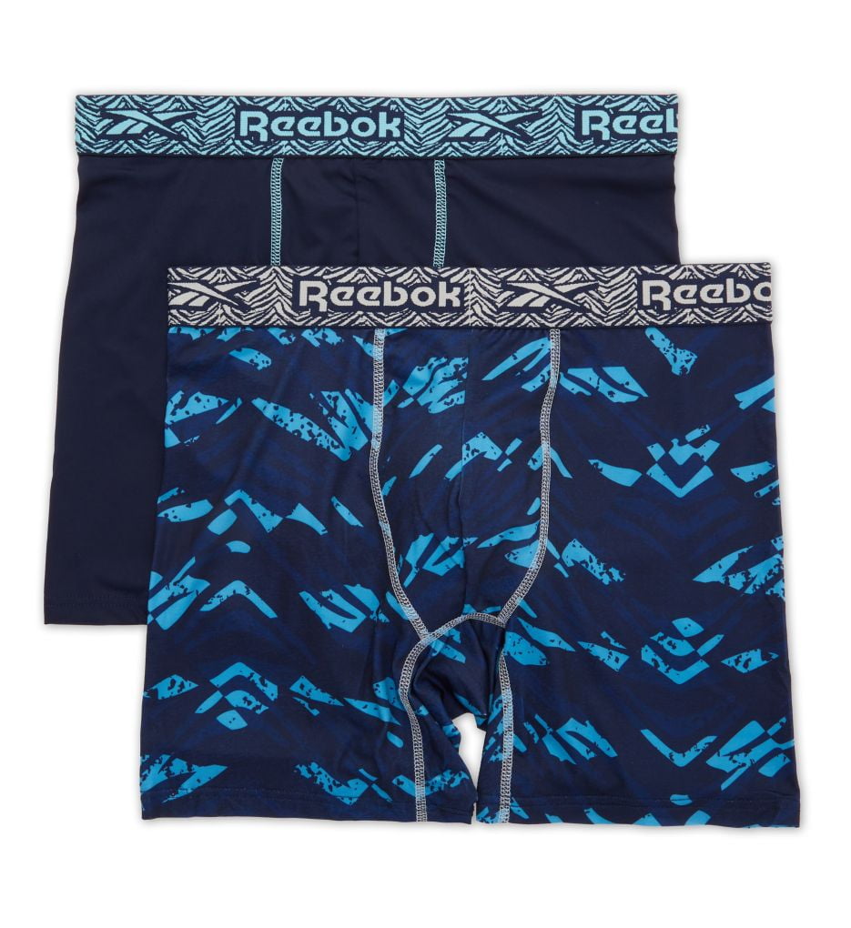 Men's Reebok RVM223 Cooling Performance Boxer Brief - 2 Pack (Maritime ...