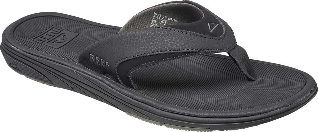 Men's Reef Modern Flip Flop Black Synthetic Nubuck 8 M - Walmart.com