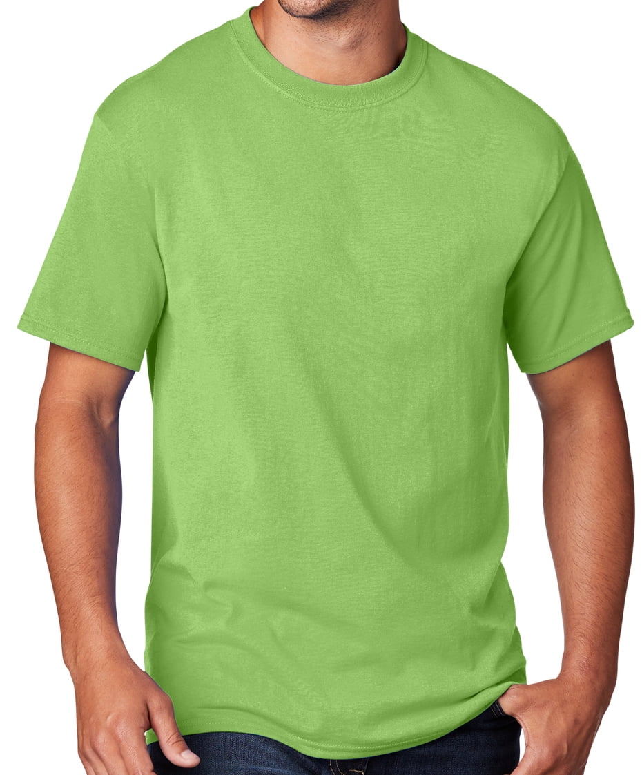 Men's Regular Guy Classic T-shirt, Small Lime Green - Walmart Business ...