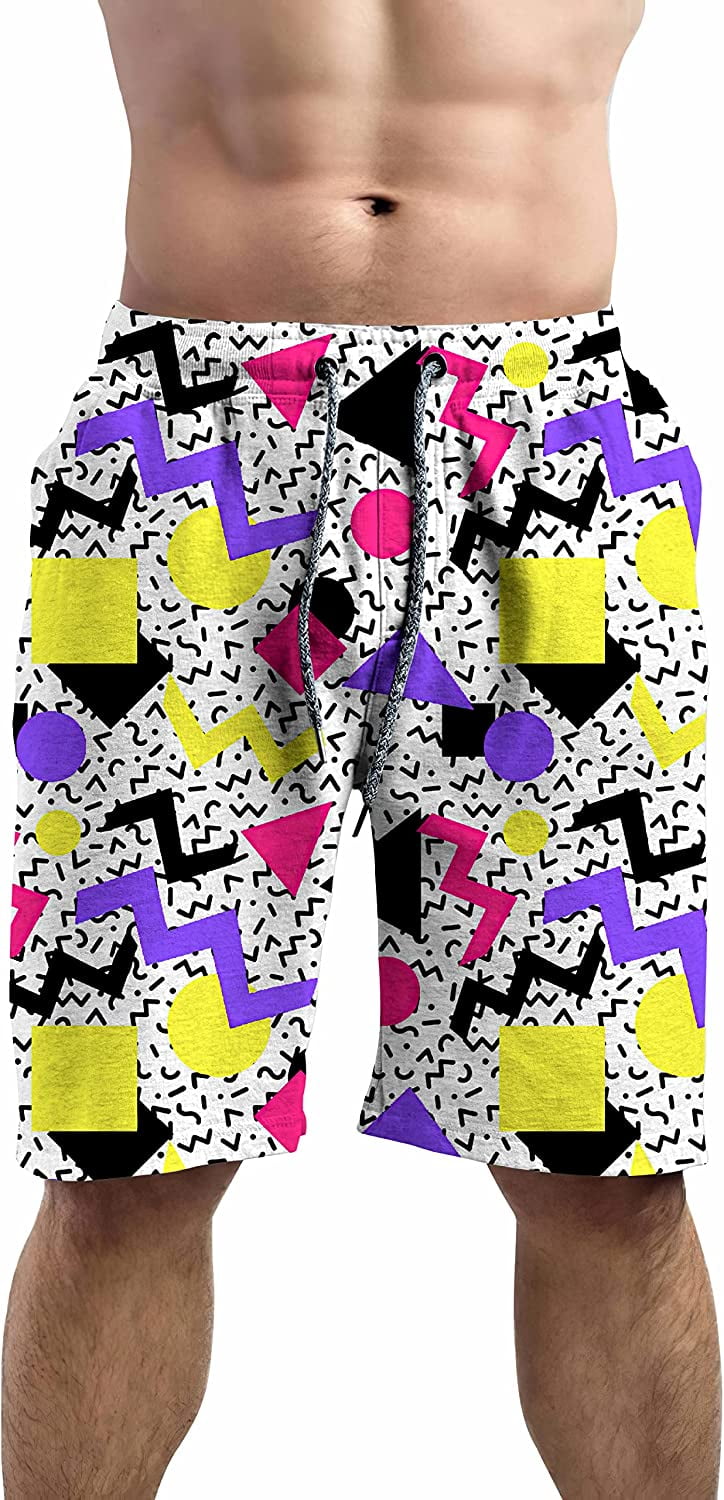 Men's Retro-80s-90s-Style Costumes for Swim Trunks,90s Outfit for 90s ...
