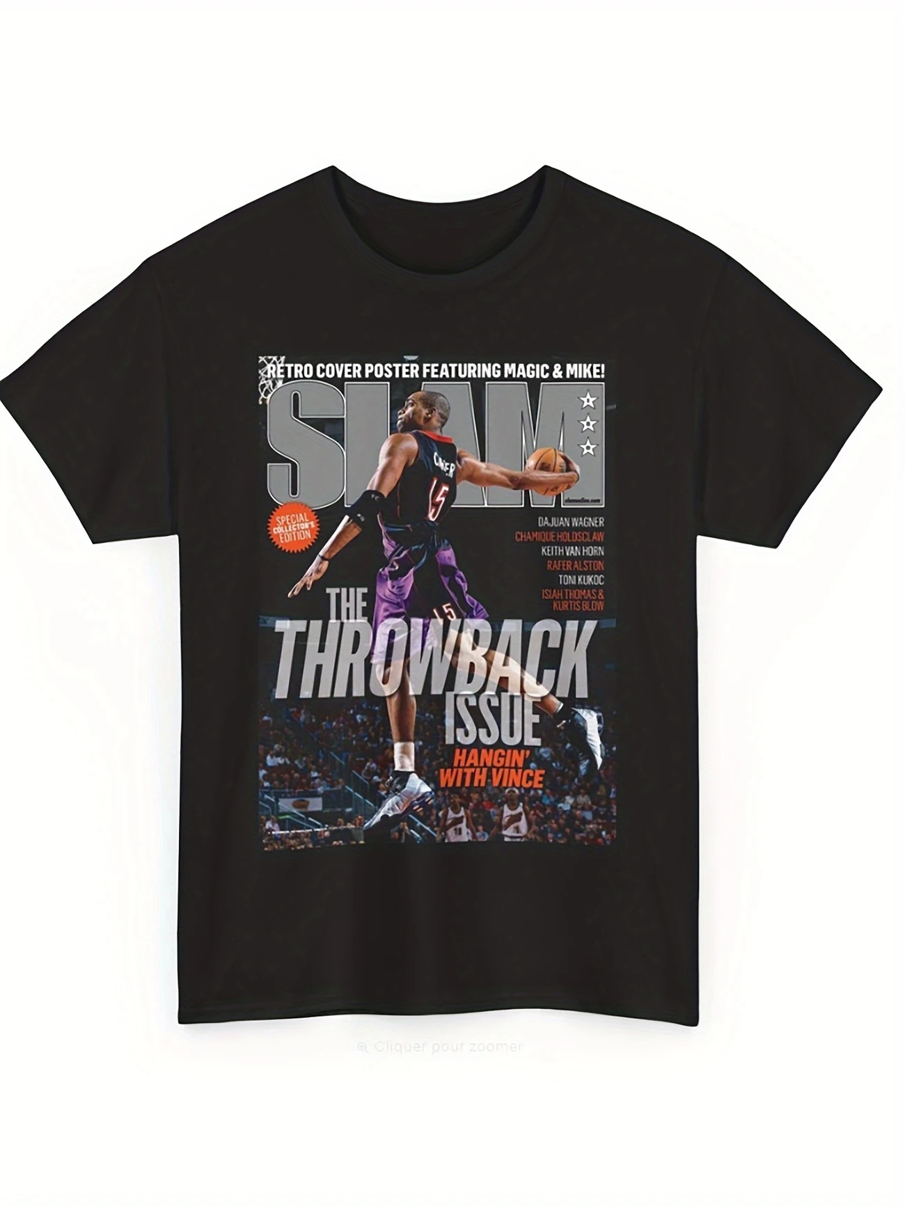 Men's Retro 90s SLAM Magazine Cover T-Shirt - Pure Cotton, Round Neck ...