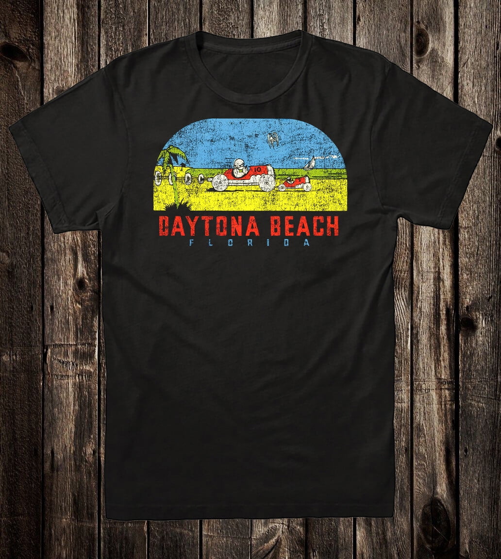 Men's Retro Hot Rod Tee T Shirt Drag Race Racing Speed Shop Daytona ...