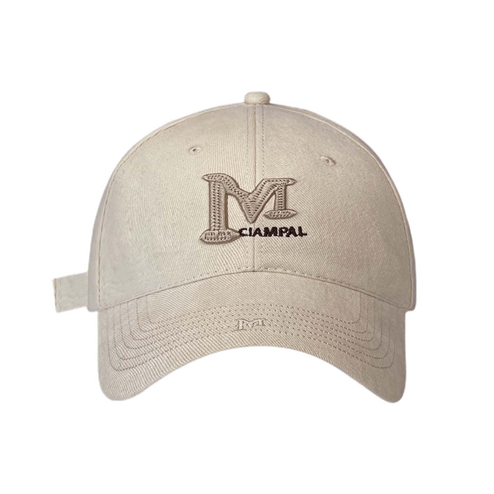 Men's Retro Wide Hat Shade Fashion Letter Embroidered Cap Baseball Cap ...
