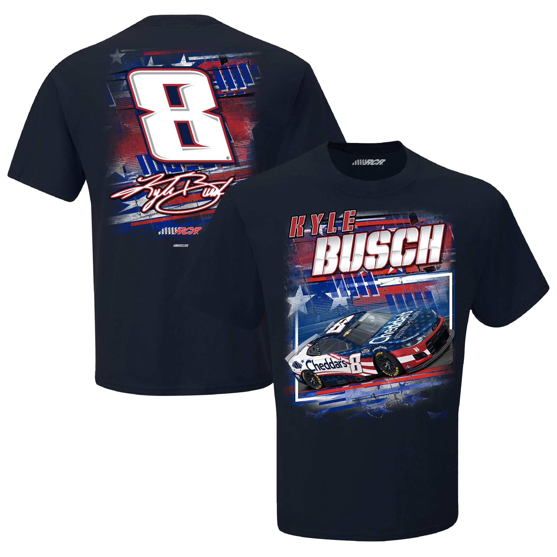 Men's Richard Childress Racing Team Collection Navy Kyle Busch Cheddar ...