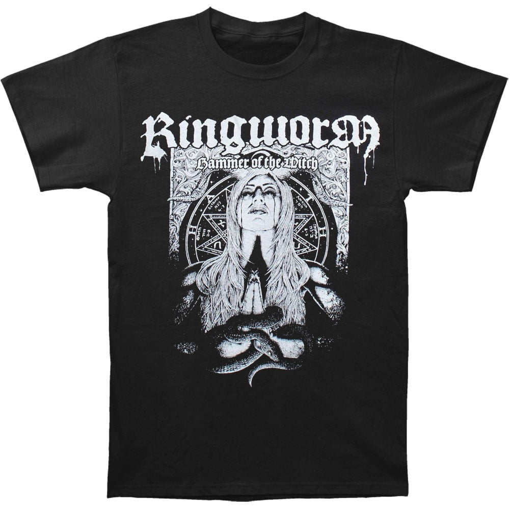 Men's Ringworm Snake Woman T-shirt New Black 847191303691 - Walmart.com