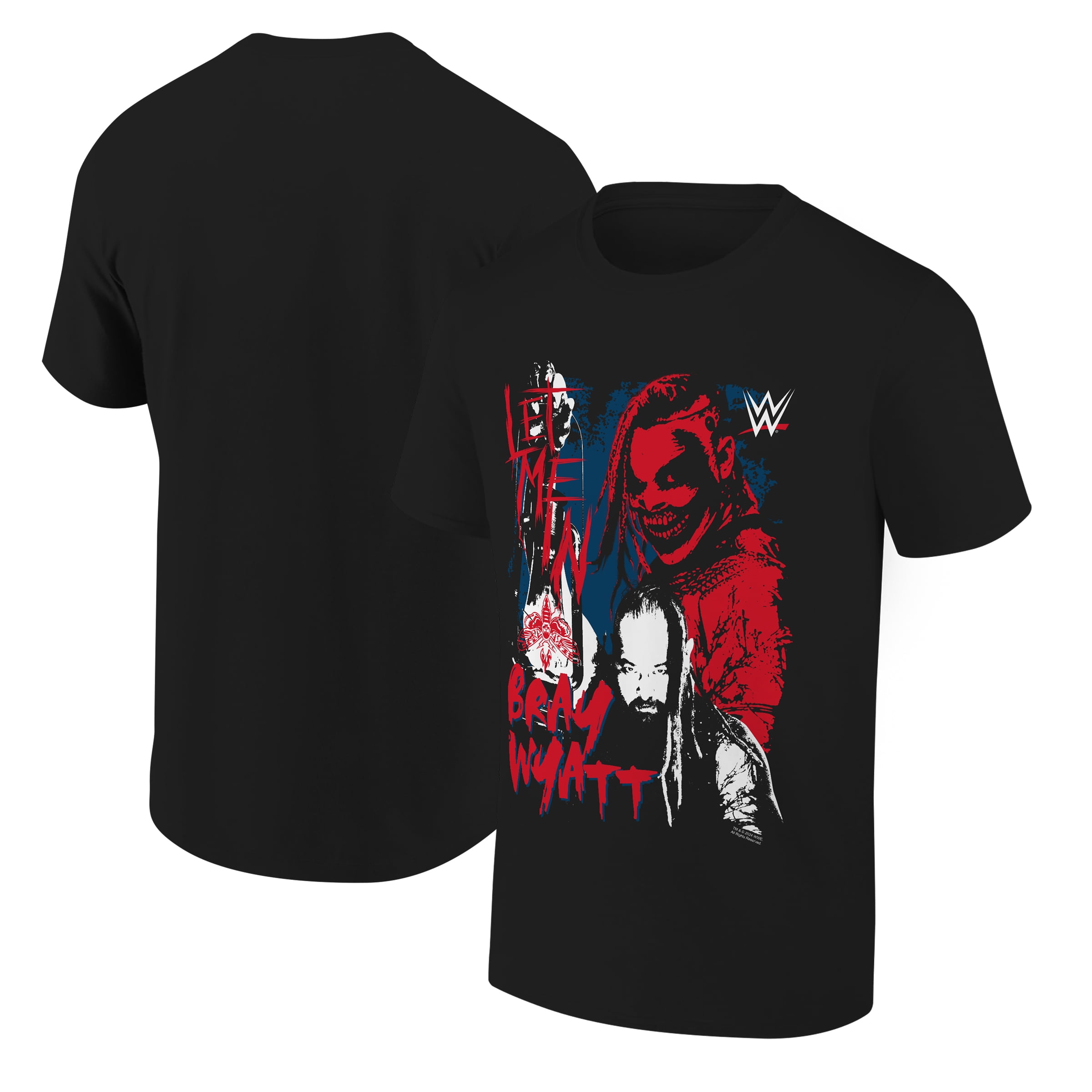 Men's Ripple Junction Black Bray Wyatt Let Me In Graphic T-Shirt ...