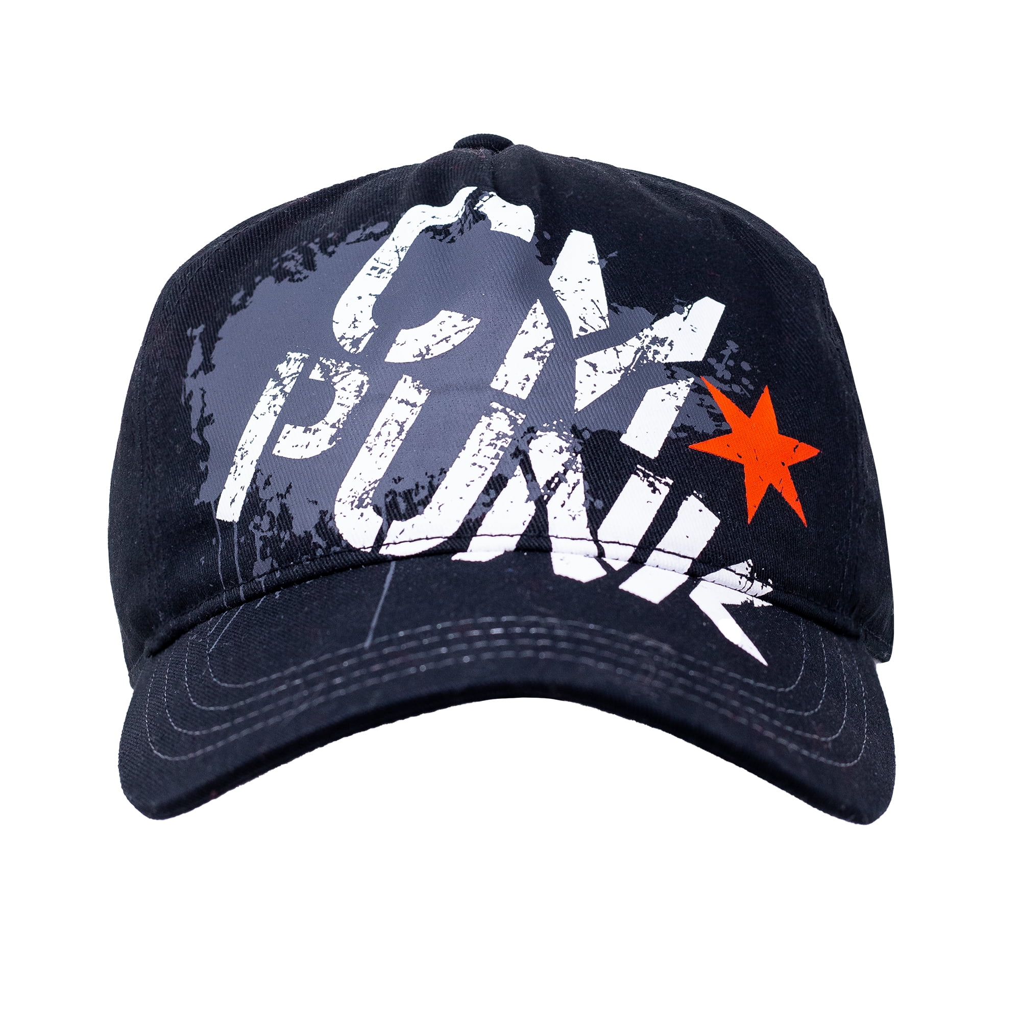 Men's Ripple Junction Black CM Punk Oversized Logo Snapback Hat ...