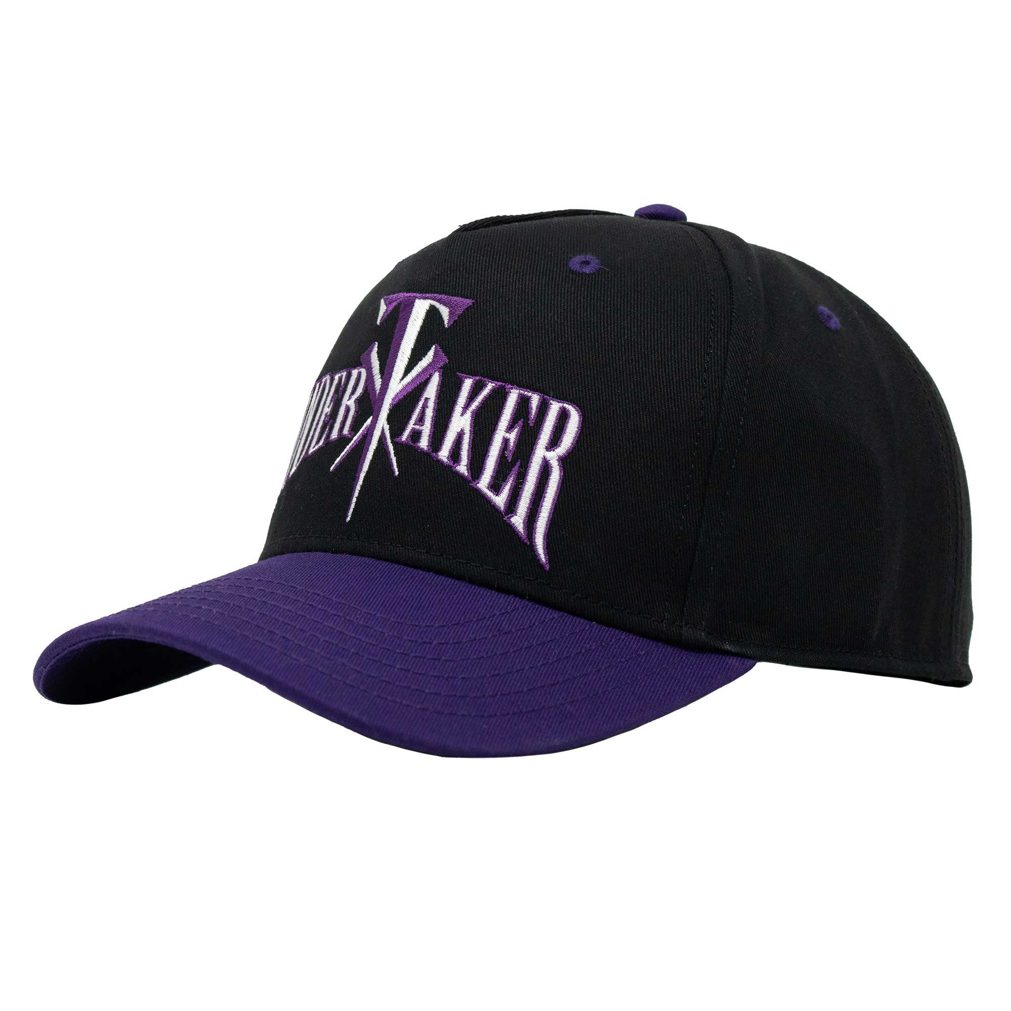 Men's Ripple Junction Black/Purple The Undertaker Logo Adjustable Hat ...