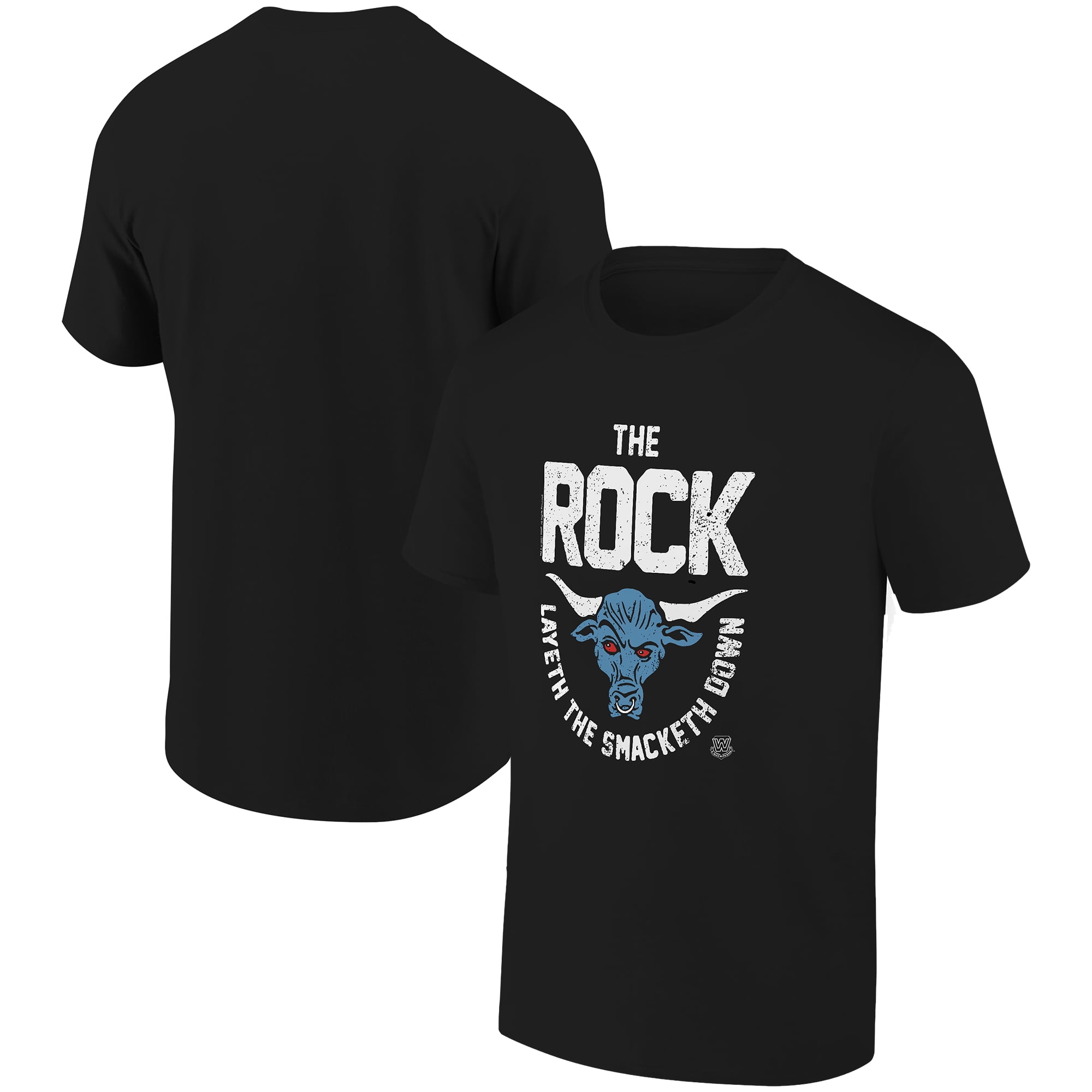 Men's Ripple Junction Black The Rock Layeth The SmackDown Graphic T ...