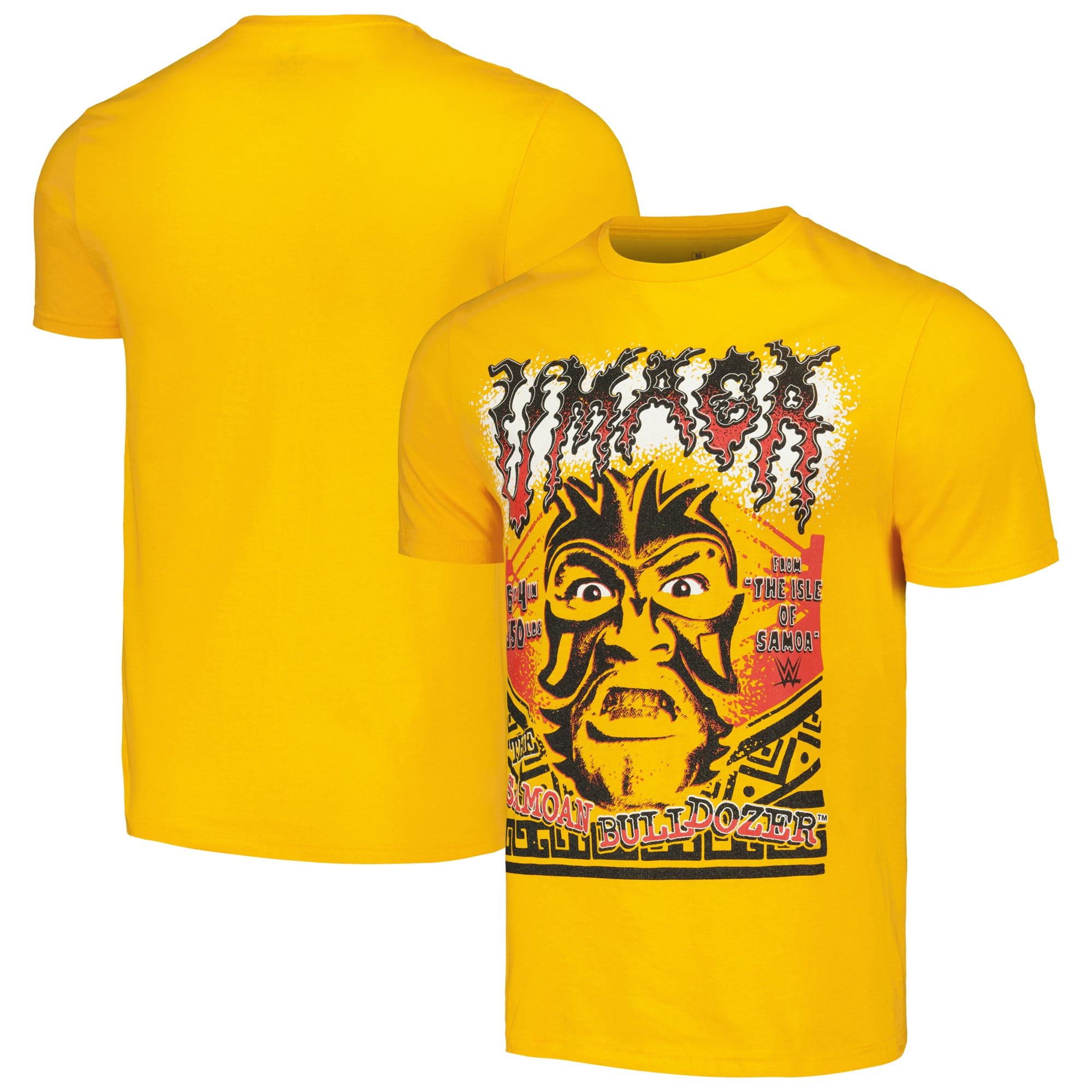Men's Ripple Junction Gold Umaga The Samoan Bulldozer T-Shirt - Walmart.com