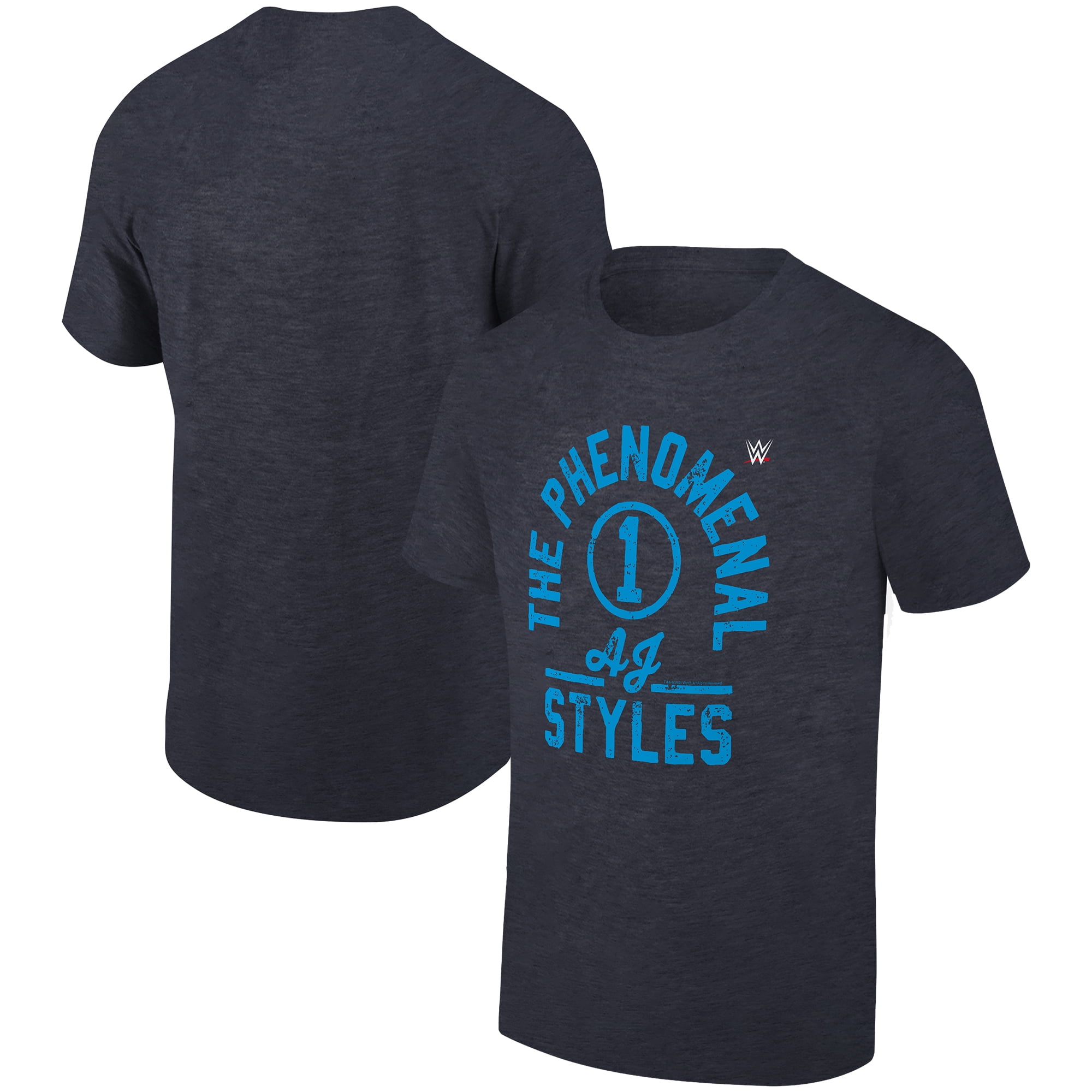 Men's Ripple Junction Heather Charcoal AJ Styles The Phenomenal Graphic ...