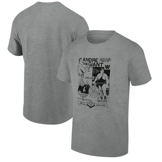 Men's Ripple Junction Heather Gray Andre the Giant Fanzine Collage ...