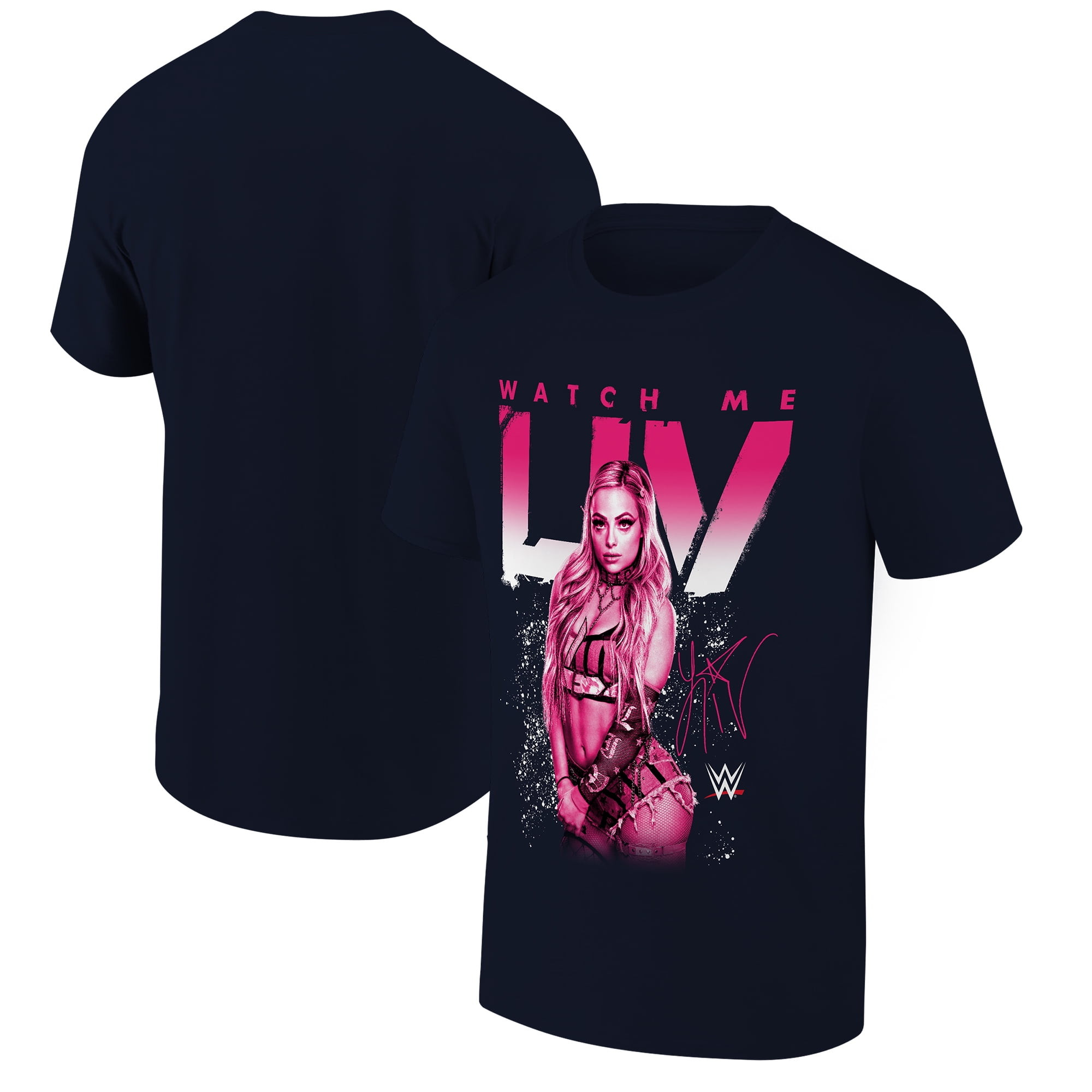 Men's Ripple Junction Navy Liv Morgan Watch Me Graphic T-Shirt ...