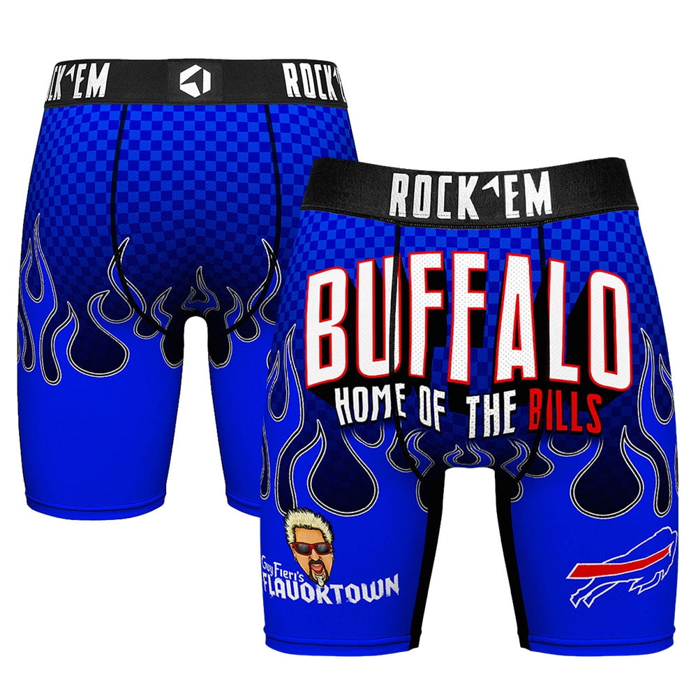 Men's Rock Em Socks Buffalo Bills NFL x Guy Fieri-s Flavortown Boxer ...