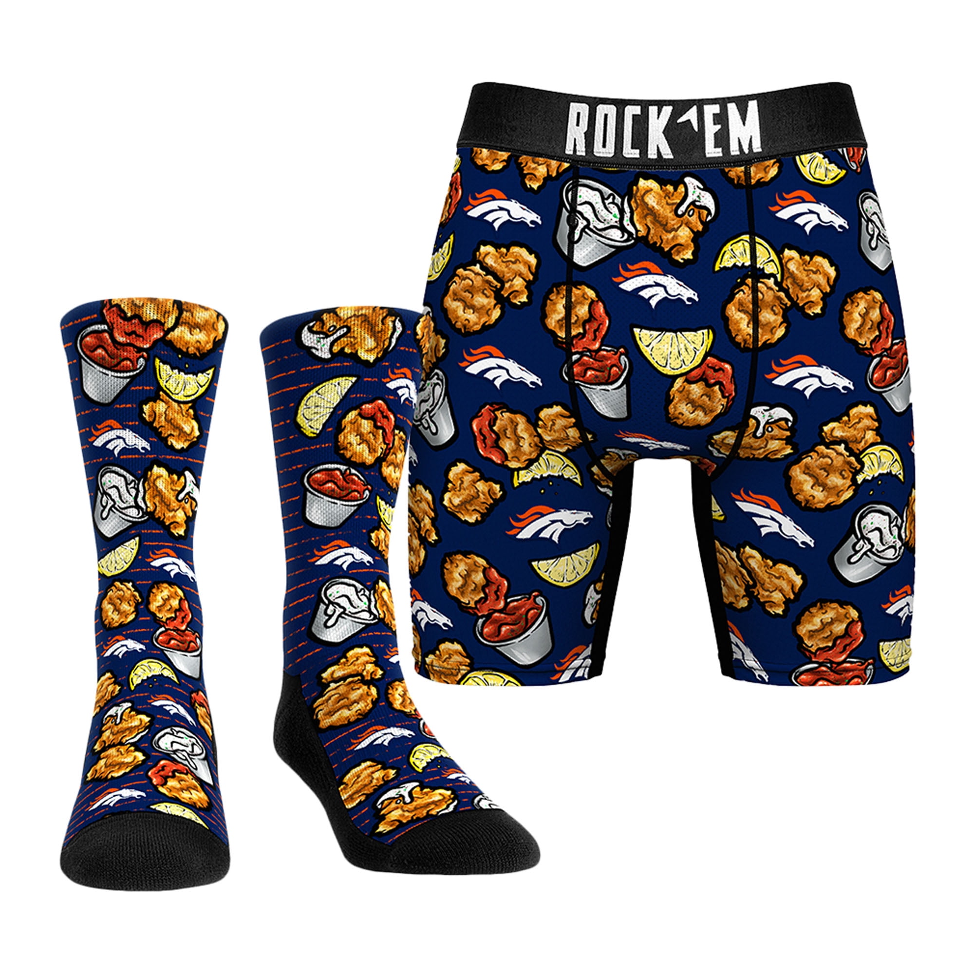Men's Rock Em Socks Denver Broncos Rocky Mountain Oysters Underwear and ...