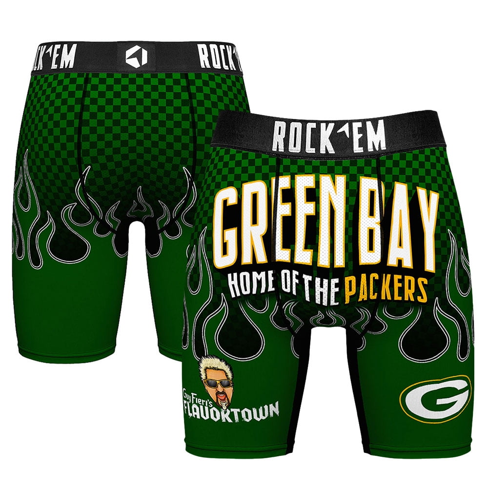 Men's Rock Em Socks Green Bay Packers NFL x Guy Fieri-s Flavortown ...