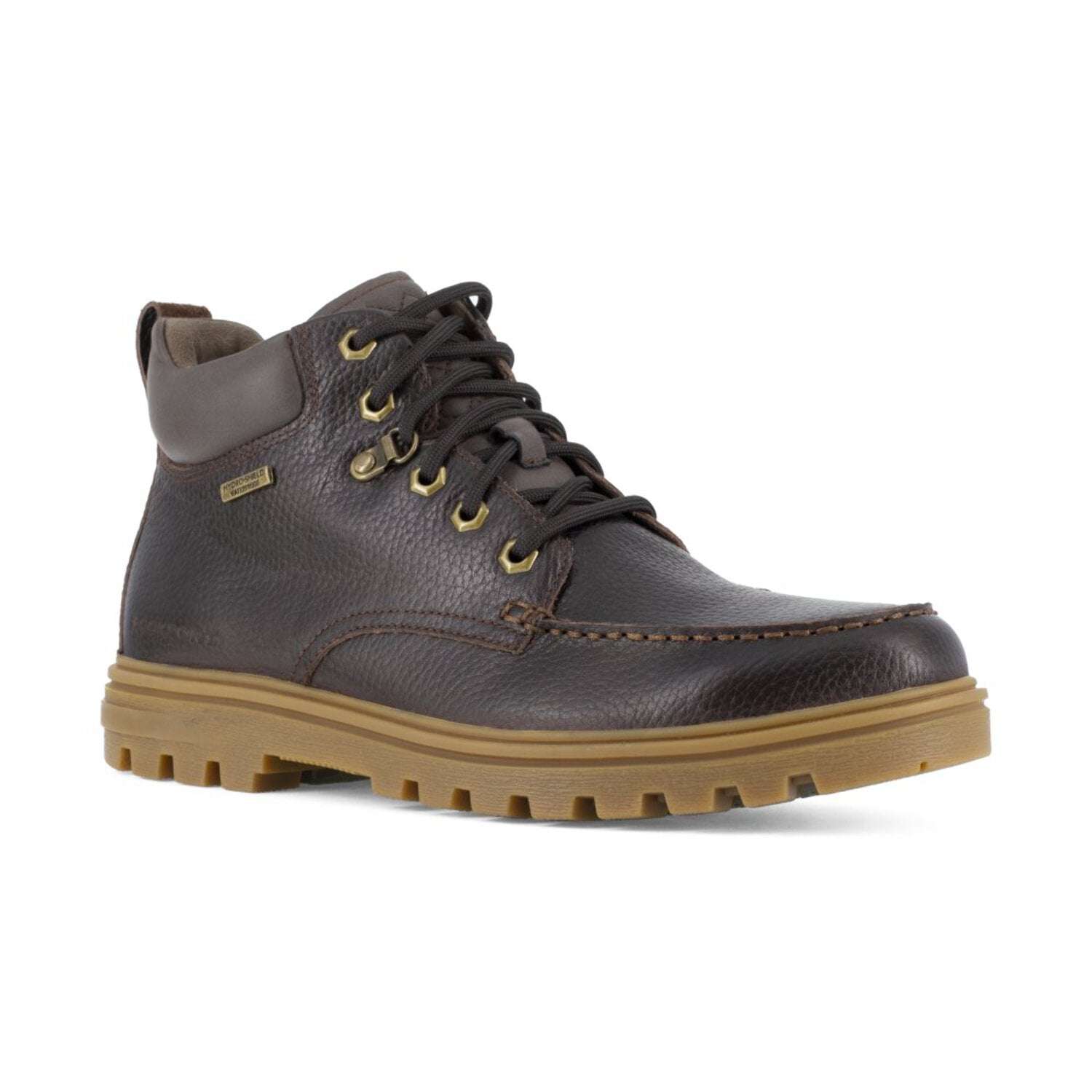 Men's Rockport Alloy Toe WP Moc Toe Hiker Work Boot RP6710, Dark Brown ...