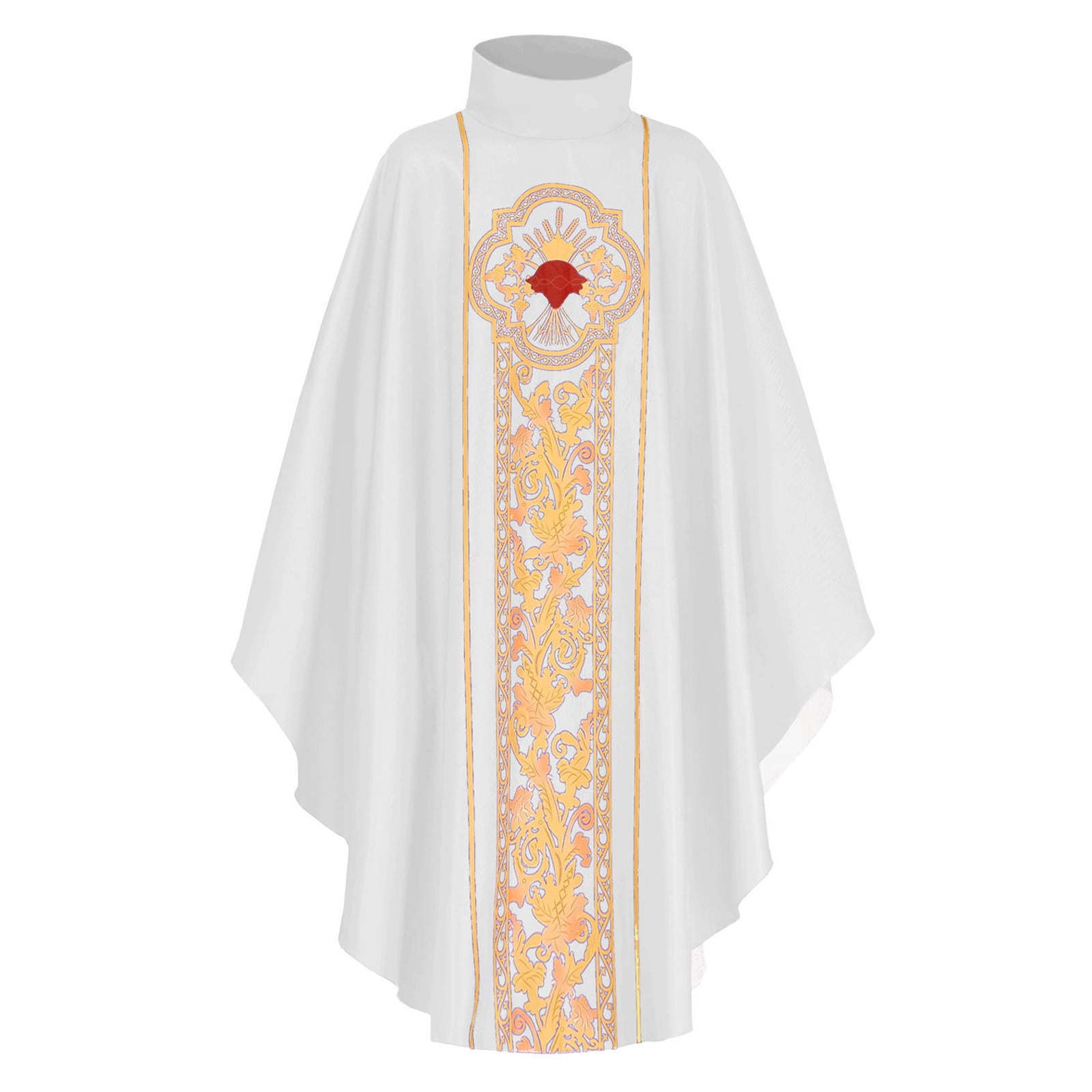 Men's Role Halloween Robe Church Catholic Priest Chasubles Vestments ...