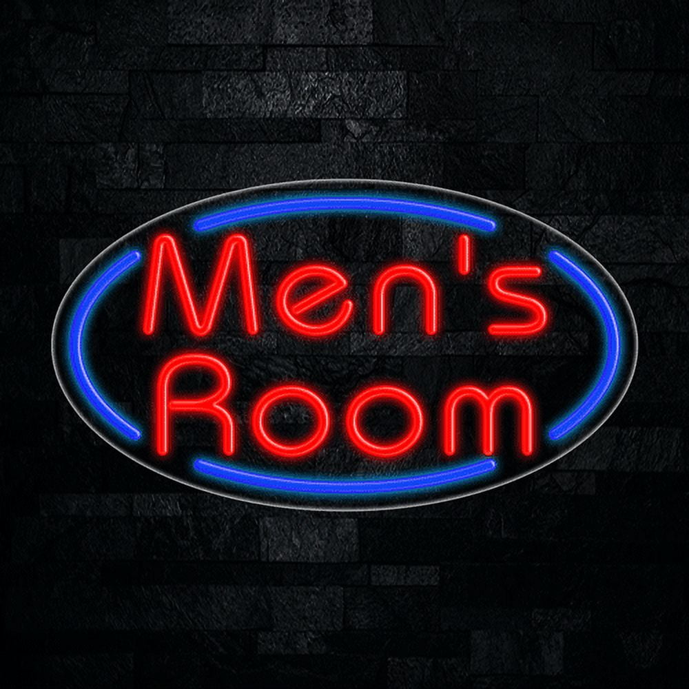 Men's Room LED Neon Sign 28"L x 16"H #34543 - Walmart.com