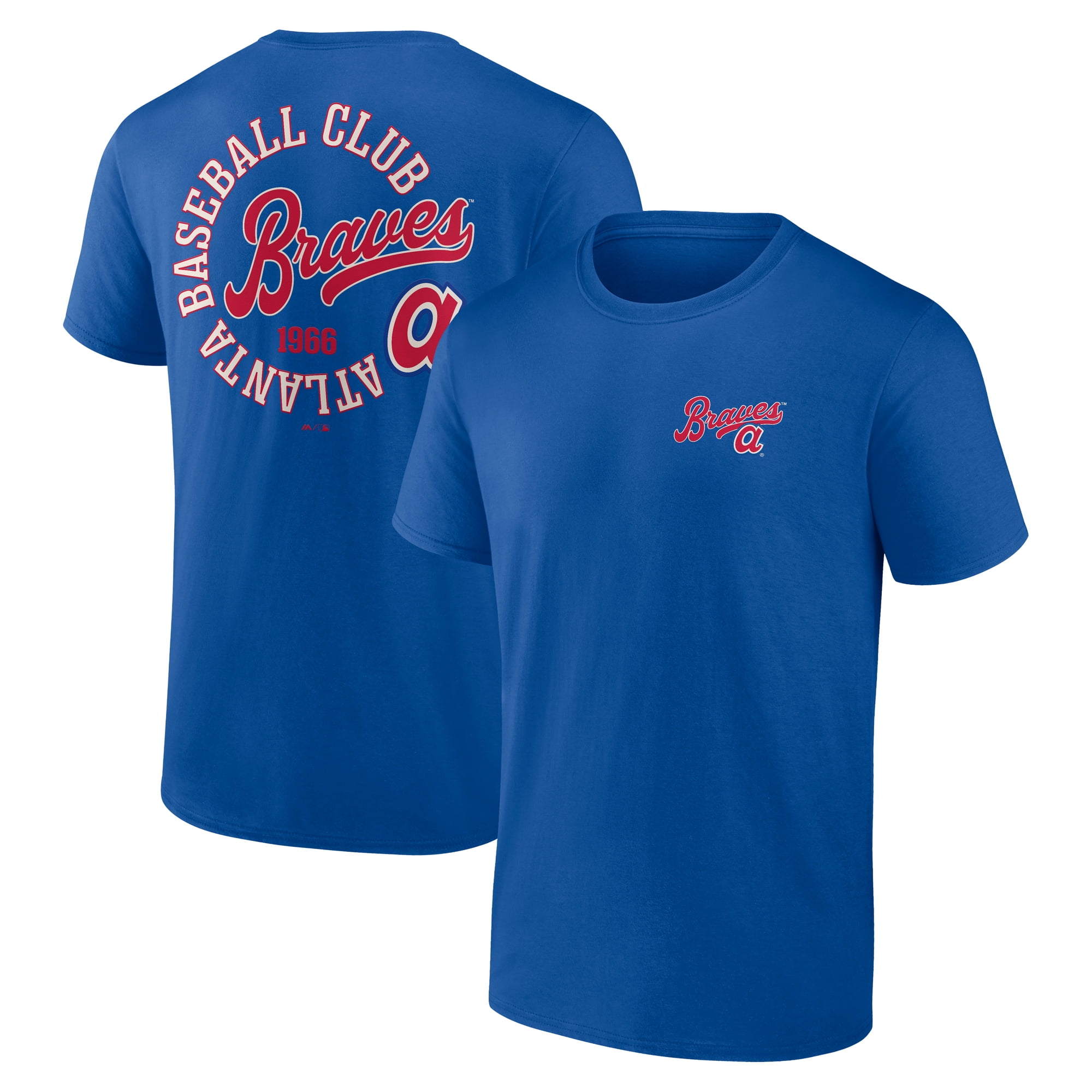 Atlanta Braves Men's Royal Quick Draw Bi-Blend T-Shirt, Up to Size 3XL ...